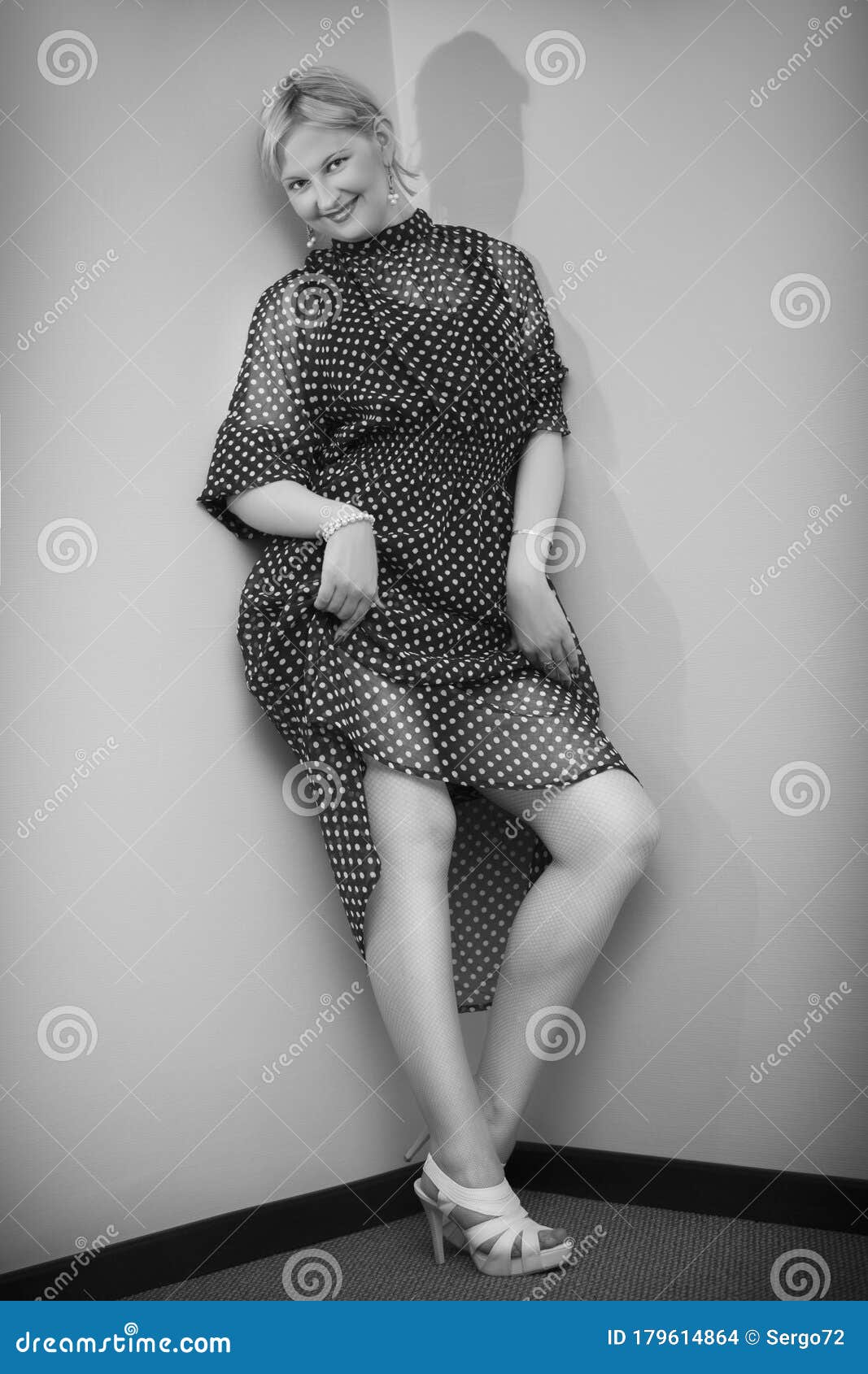 Conceptual Portrait Of A Young Seductive Emotional Beautiful Blonde