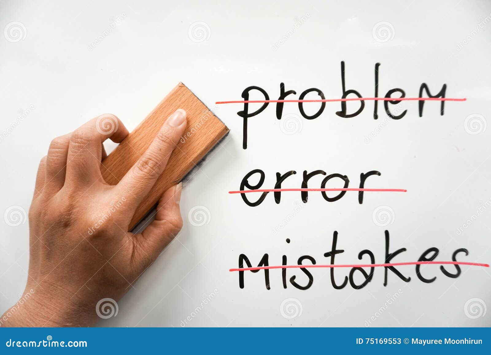 Problem Eraser Royalty-Free Stock Photography | CartoonDealer.com #7517201