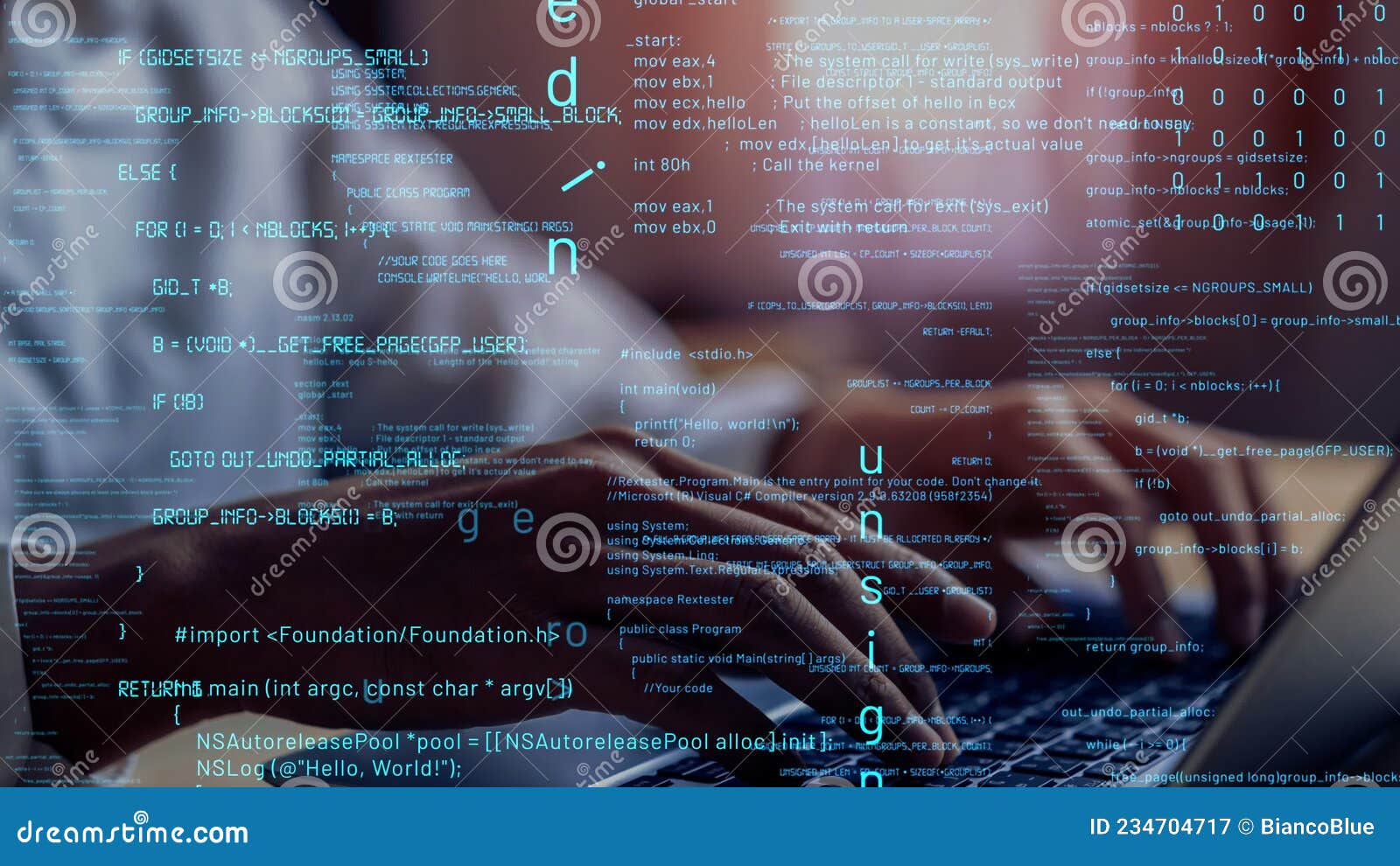 Conceptual Programming and Coding of Future Software Stock Video ...