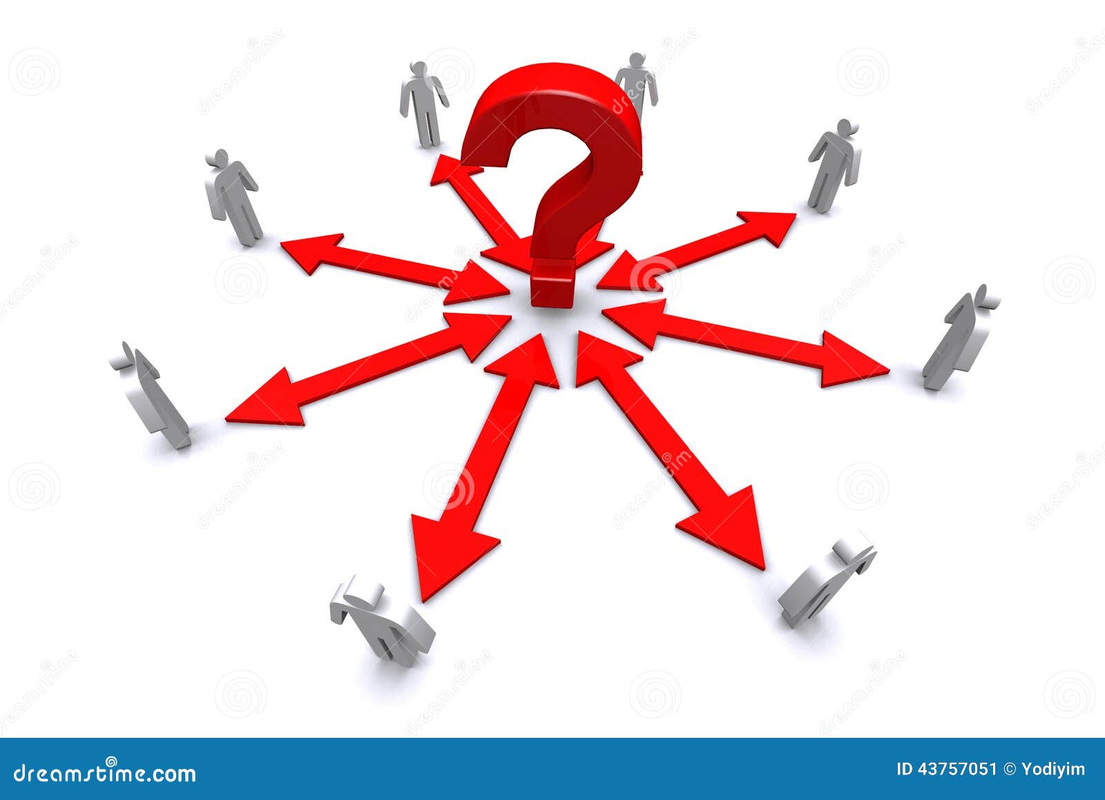 Conceptual Question Mark Sign Standing Around With Business Man ...