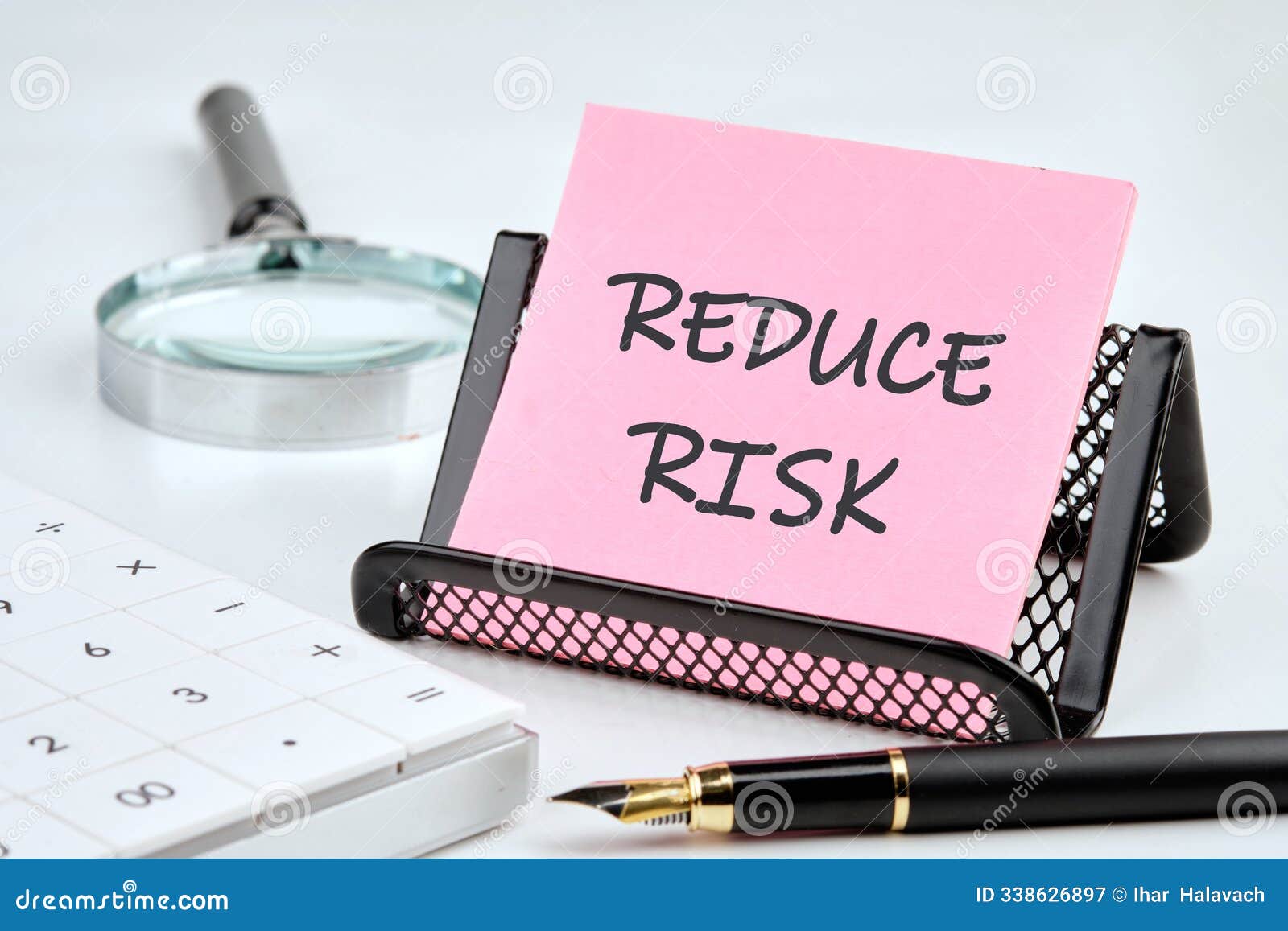 Conceptual Reduce Risk Symbol. Copy Space Stock Image - Image of symbol ...