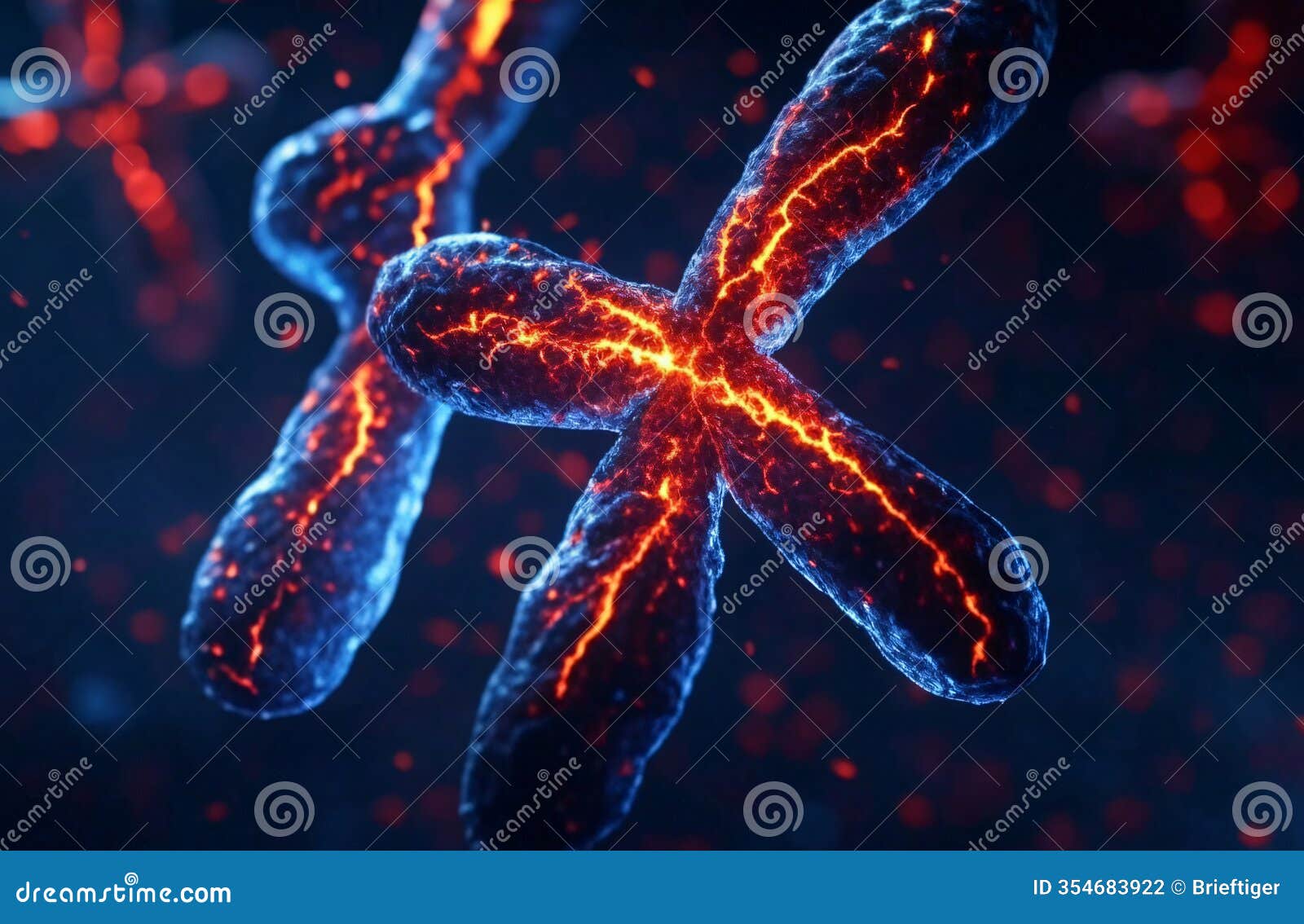 Dynamic Chromatin X-Chromosome with Molecular Complexity Stock ...