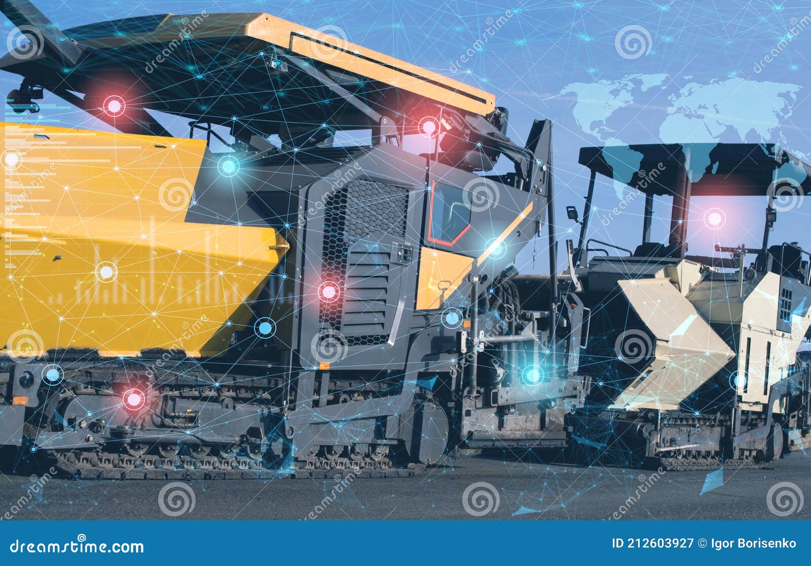 Conceptual Representation of a Driverless Automated Paver Paver ...