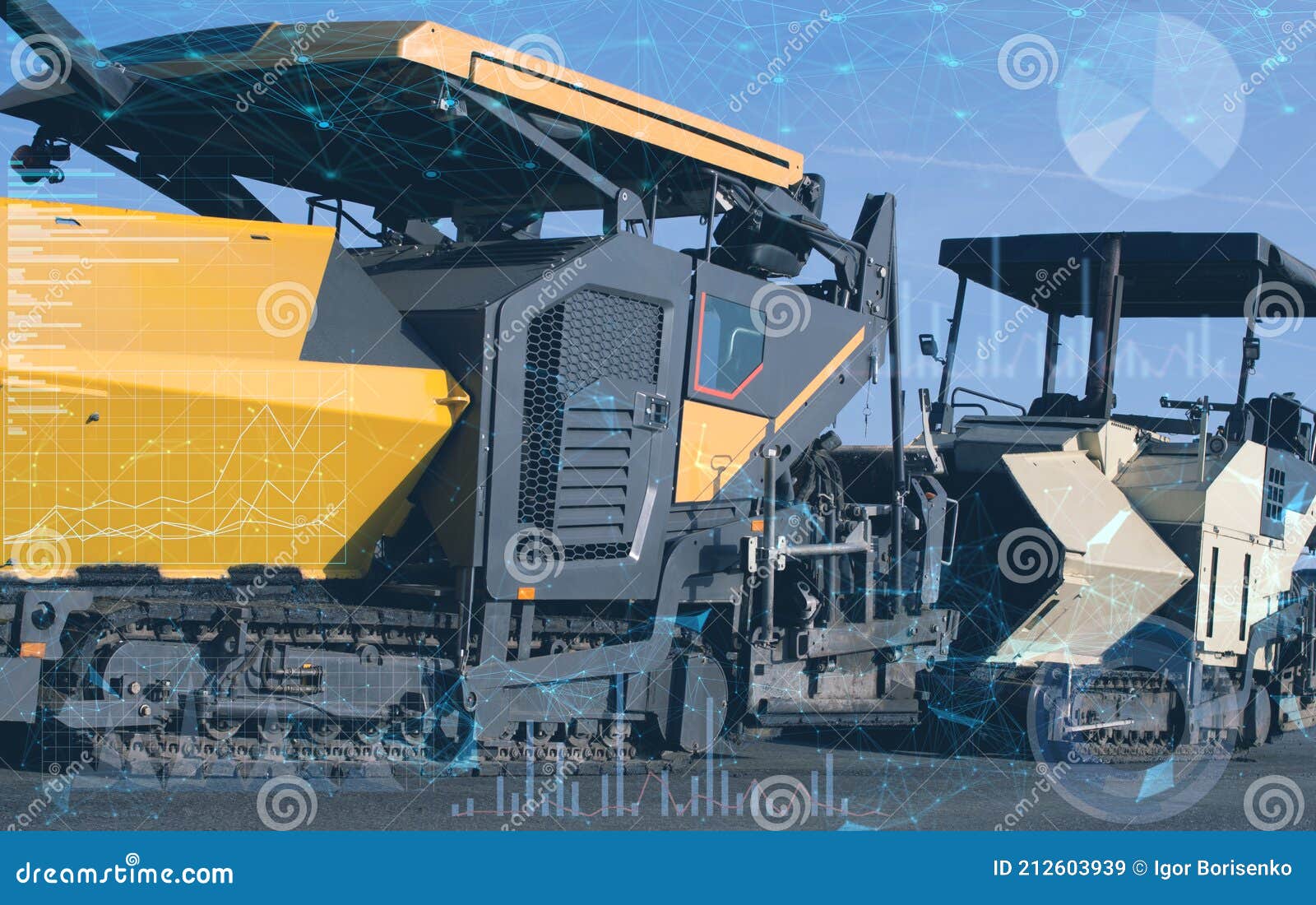 Conceptual Representation of a Driverless Automated Paver Paver ...