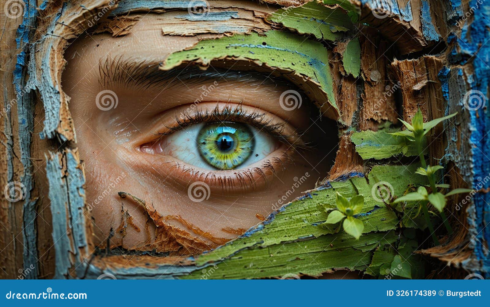 Conceptual Representation of an Eye Looking through a Small Opening ...