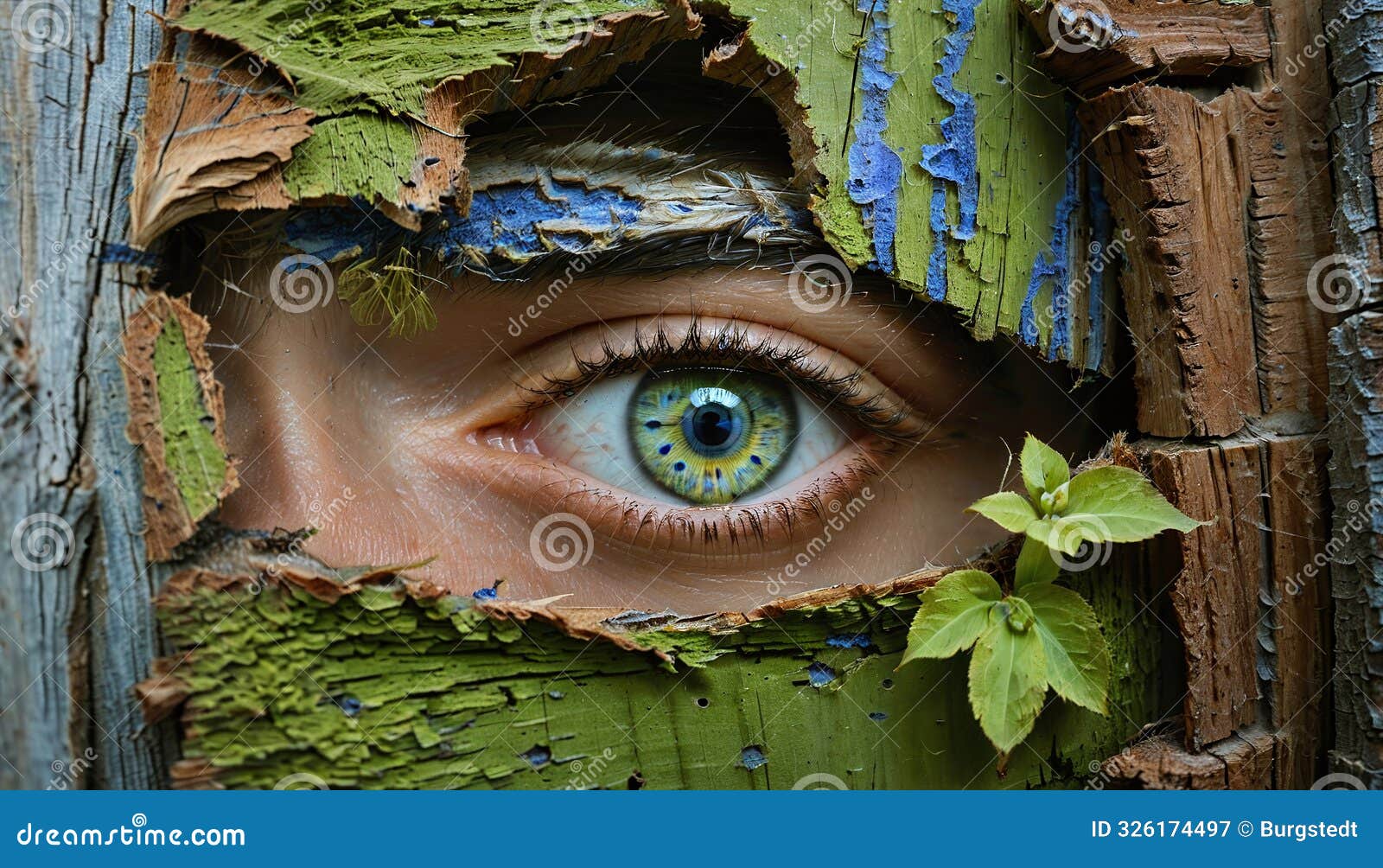 Conceptual Representation of an Eye Looking through a Small Opening ...