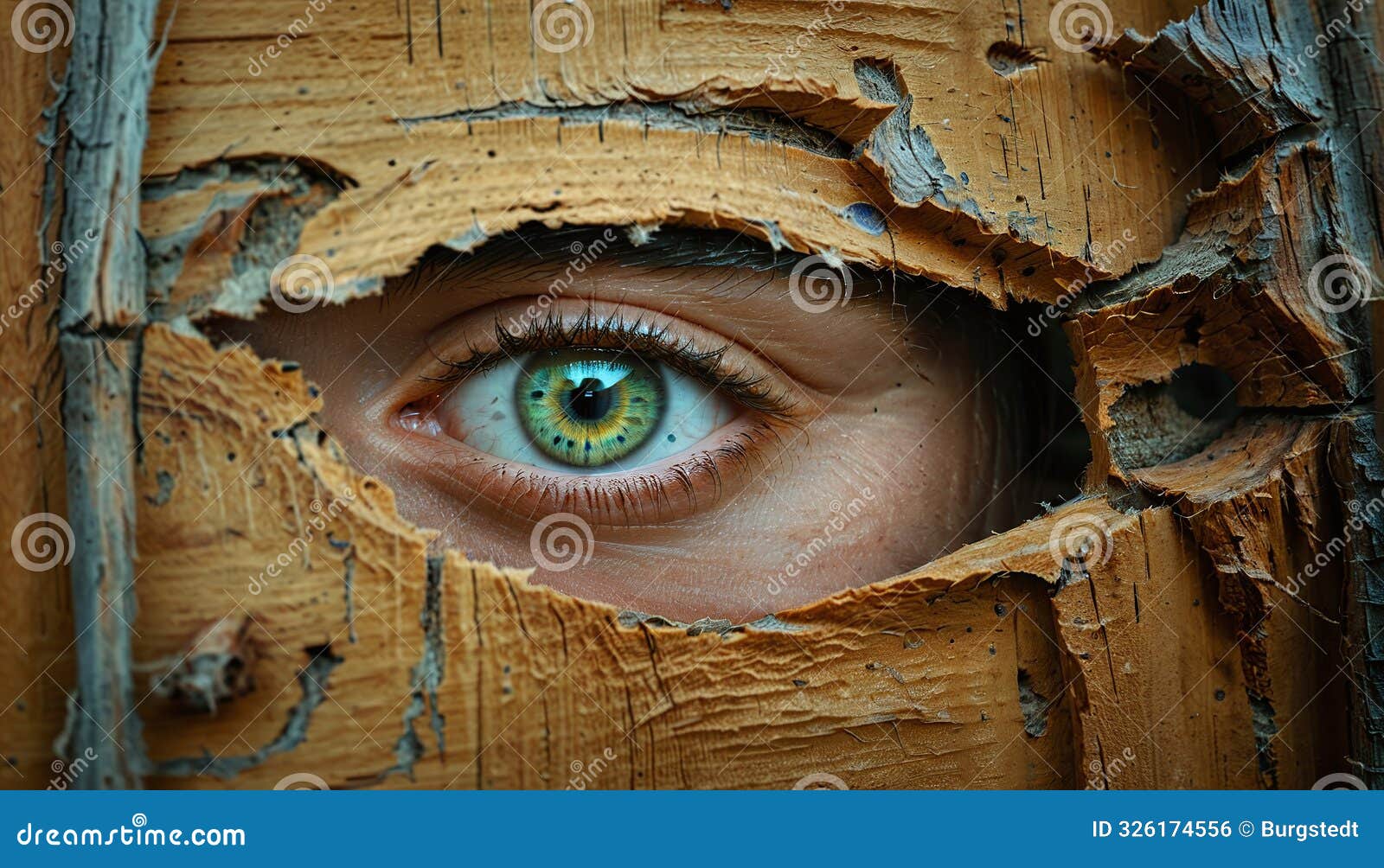 Conceptual Representation of an Eye Looking through a Small Opening ...