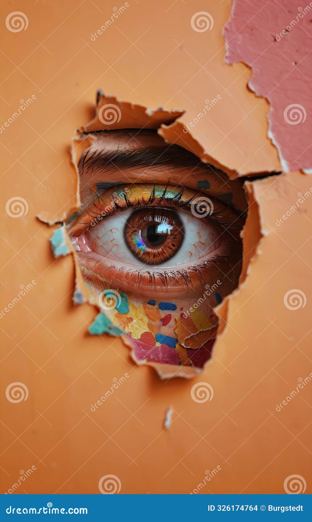 Conceptual Representation of an Eye Looking through a Small Opening ...