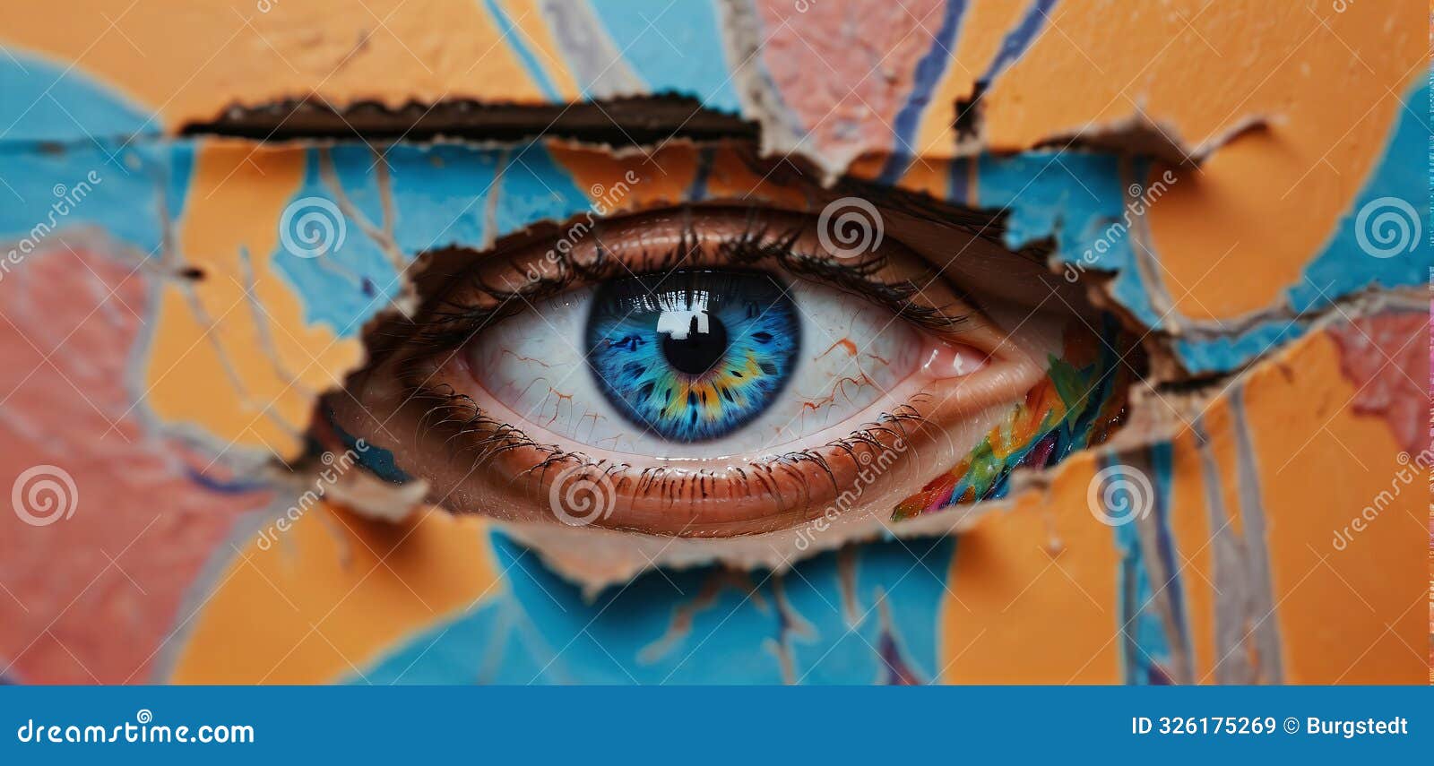 Conceptual Representation of an Eye Looking through a Small Opening ...