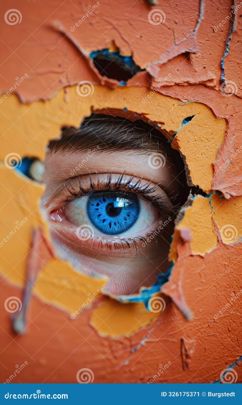 Conceptual Representation of an Eye Looking through a Small Opening ...
