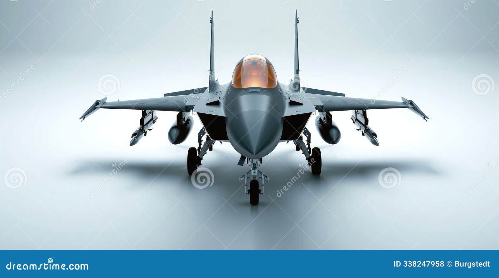 Conceptual Representation of the Frontal View of a Modern Dark Fighter ...