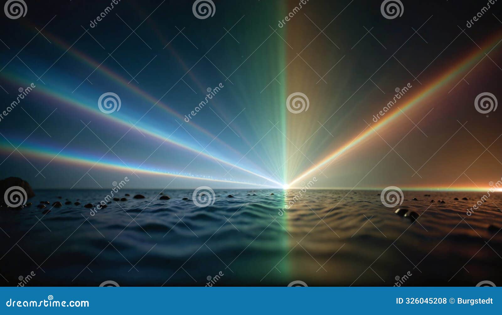 Conceptual Representation of Natural Visible Light Refracted and ...