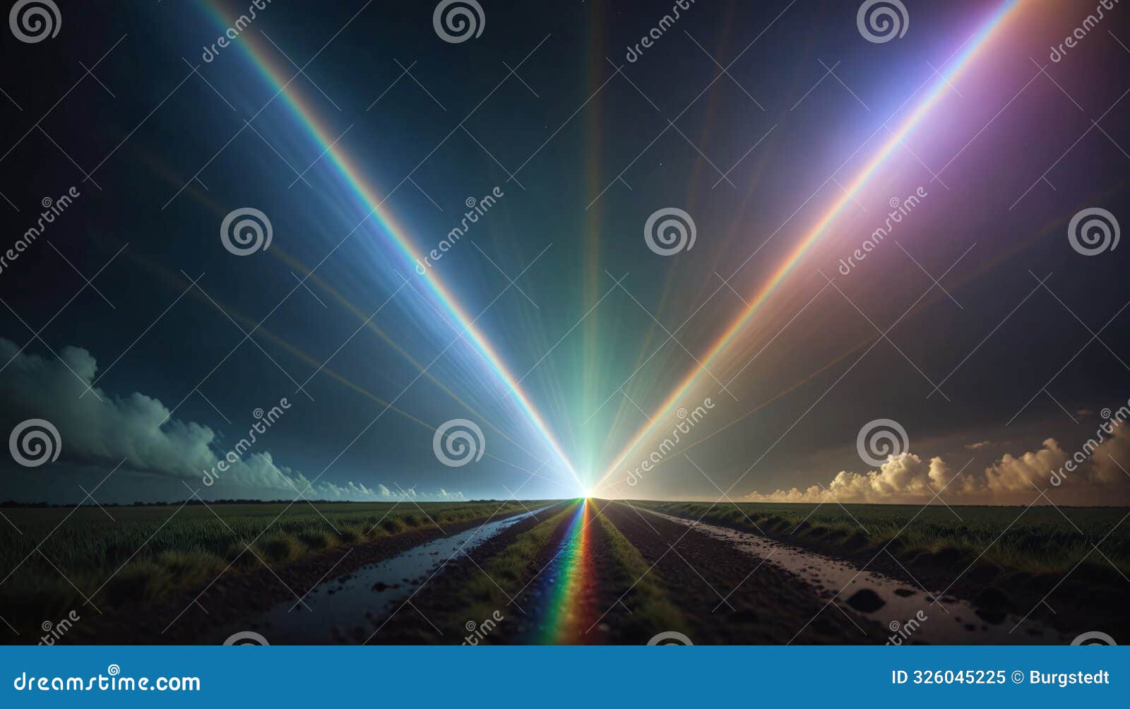 Conceptual Representation of Natural Visible Light Refracted and ...