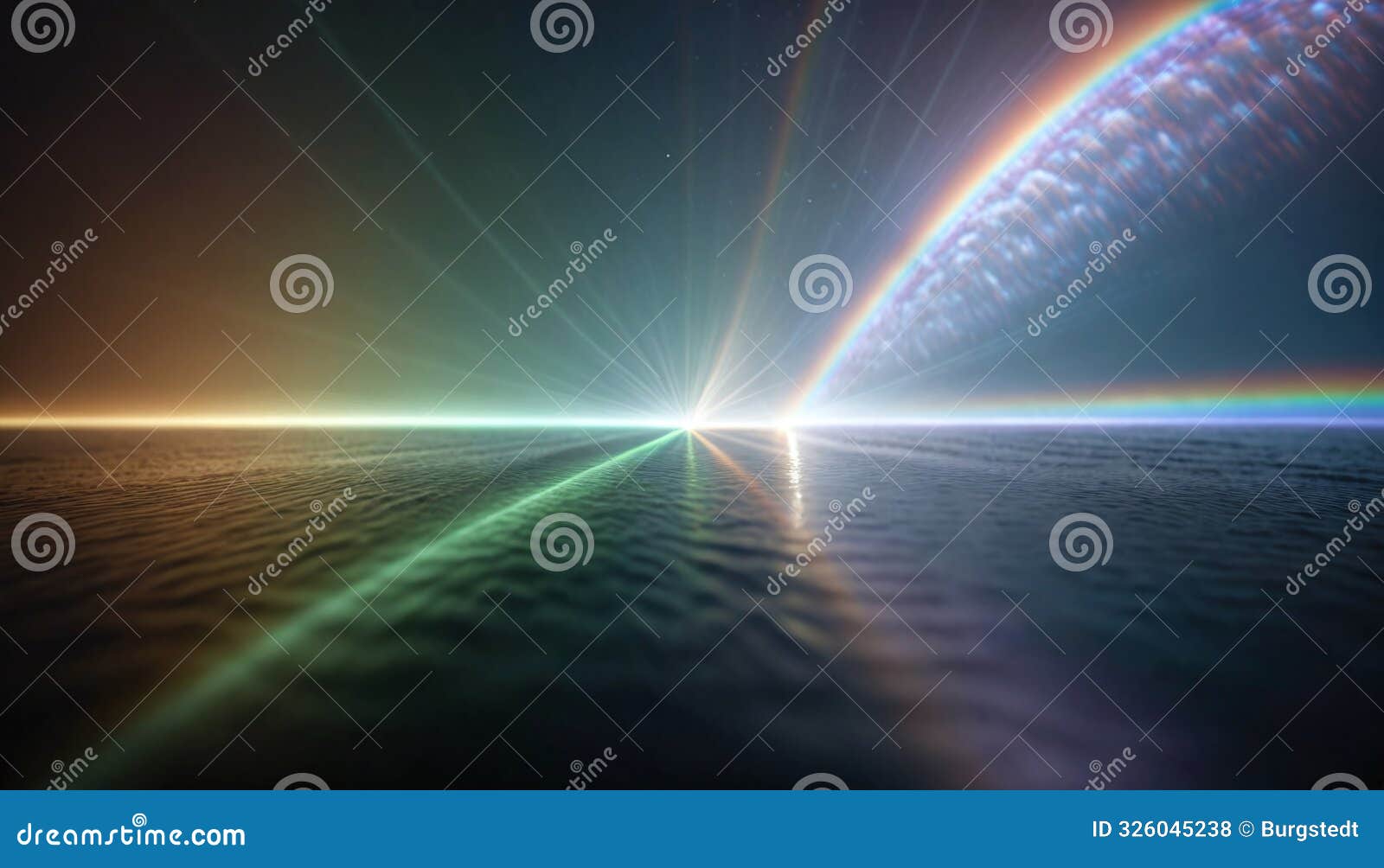 Conceptual Representation of Natural Visible Light Refracted and ...