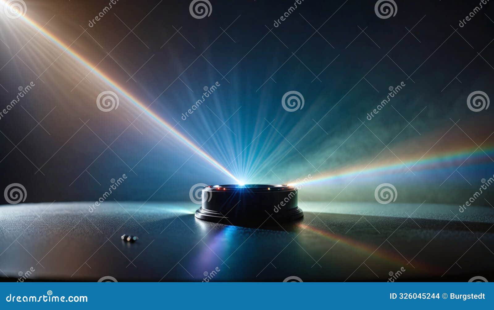 Conceptual Representation of Natural Visible Light Refracted and ...