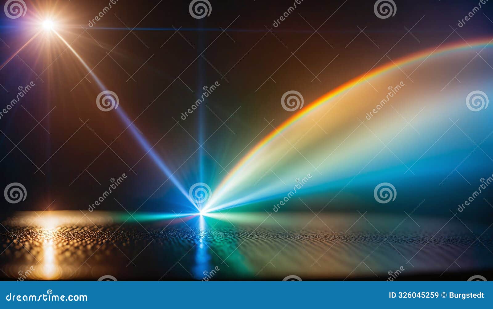 Conceptual Representation of Natural Visible Light Refracted and ...