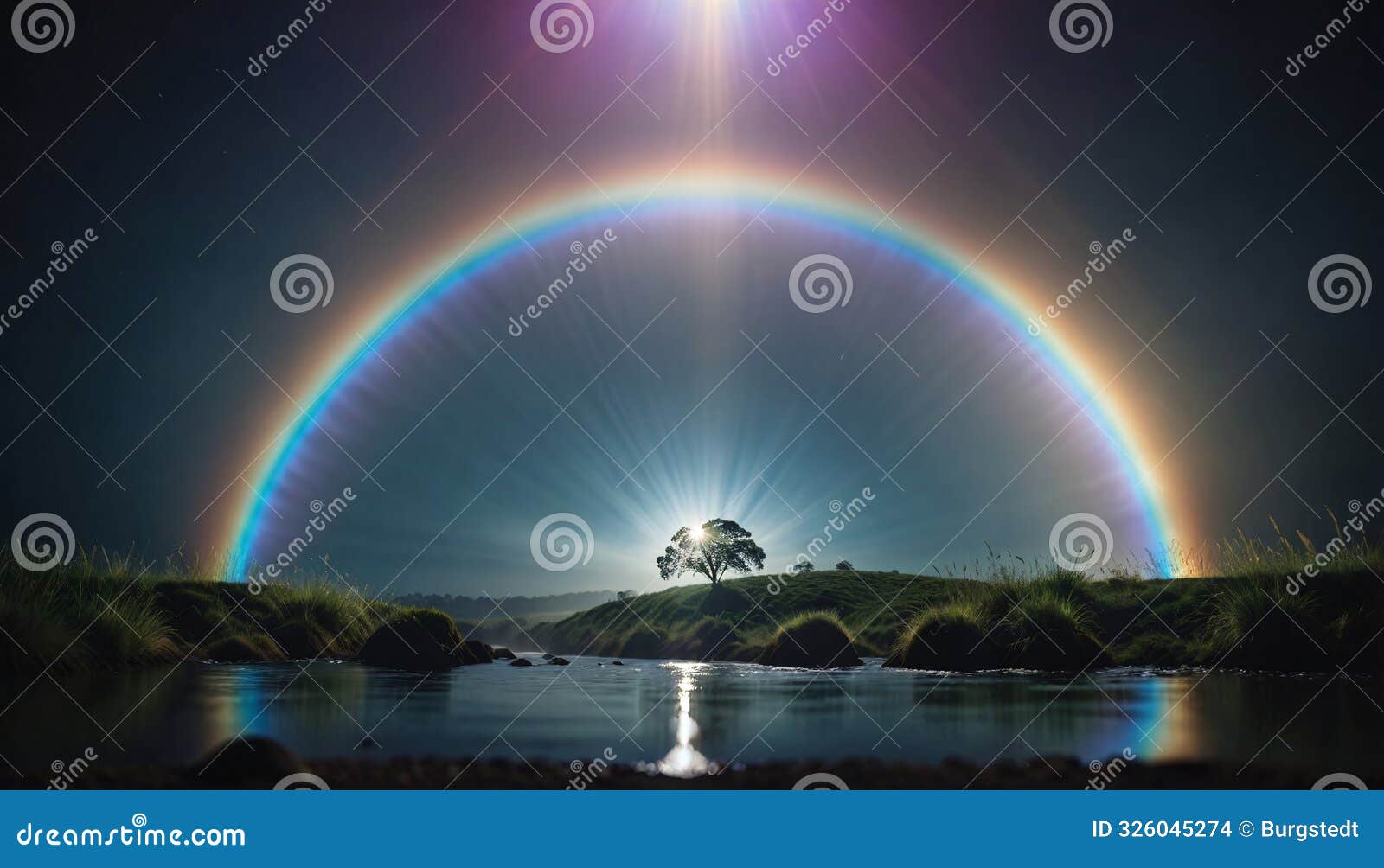 Conceptual Representation of Natural Visible Light Refracted and ...