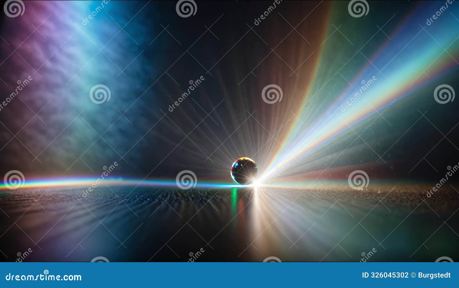 Conceptual Representation of Natural Visible Light Refracted and ...
