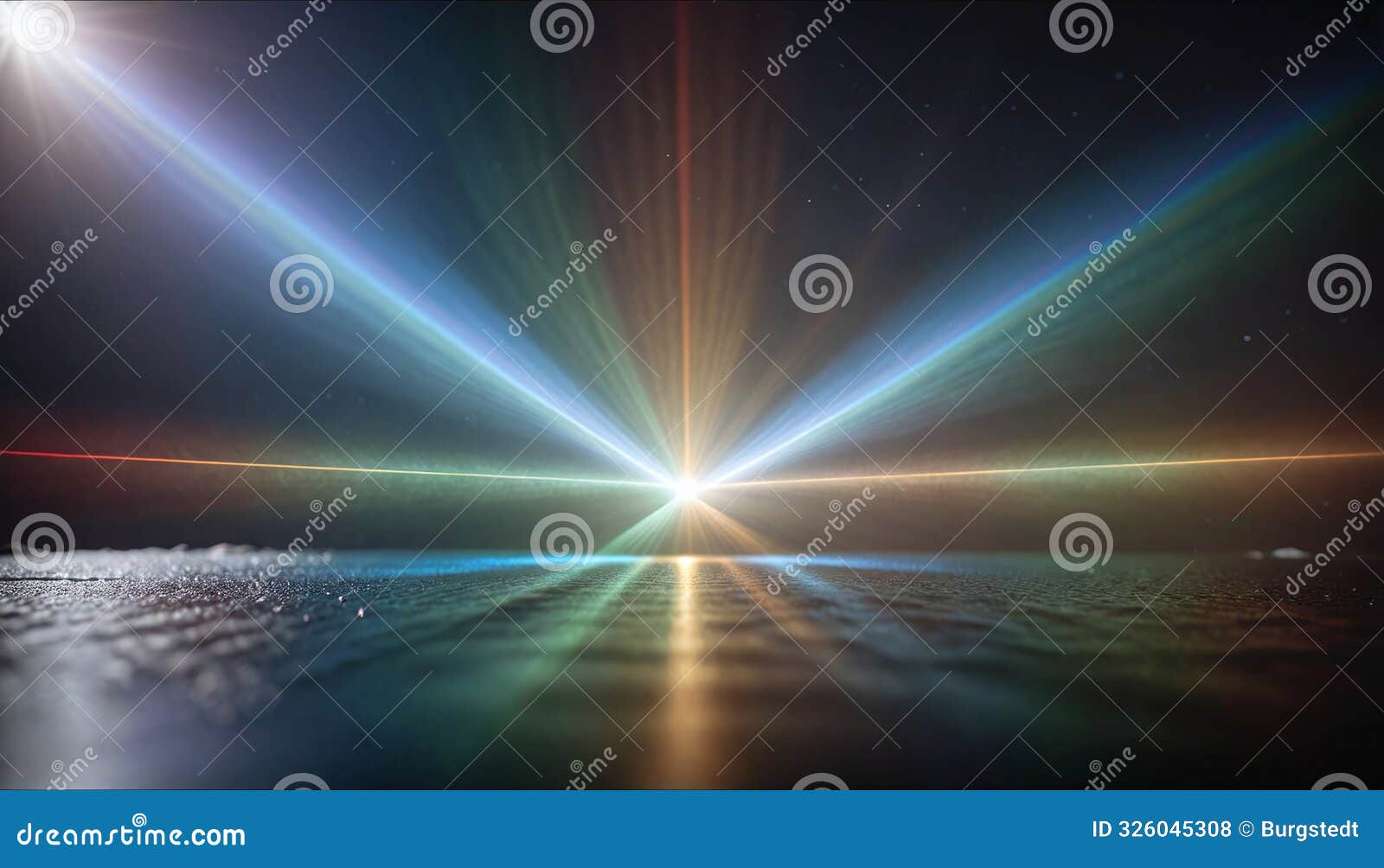 Conceptual Representation of Natural Visible Light Refracted and ...