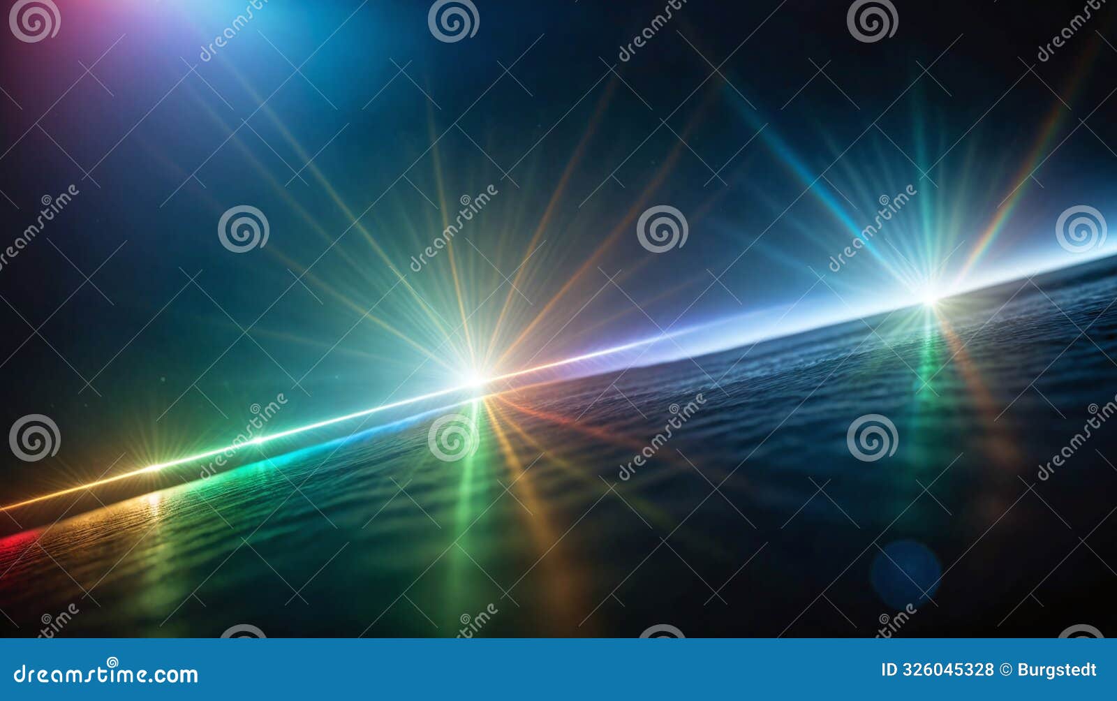 Conceptual Representation of Natural Visible Light Refracted and ...