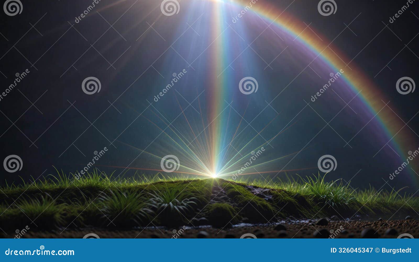 Conceptual Representation of Natural Visible Light Refracted and ...