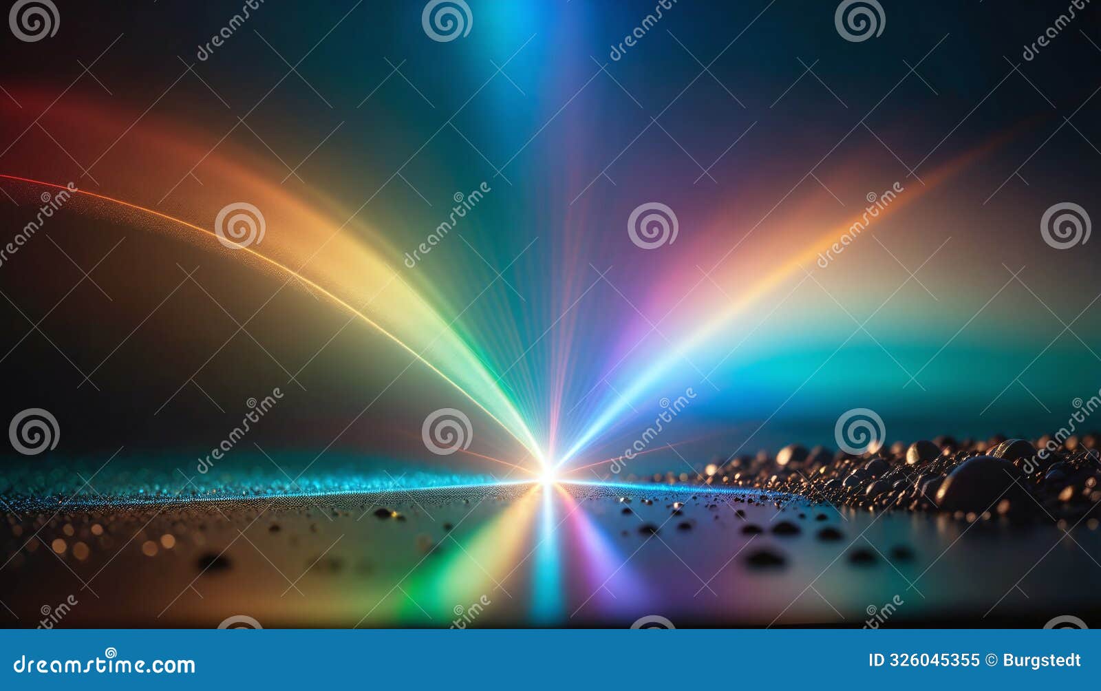 Conceptual Representation of Natural Visible Light Refracted and ...