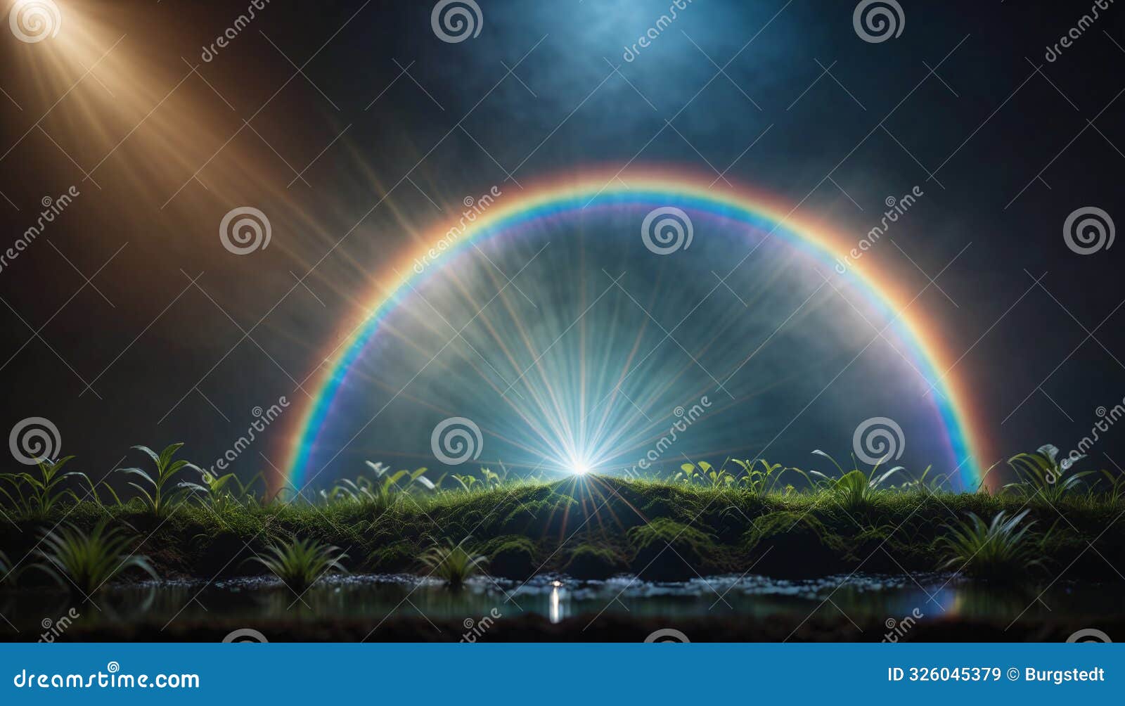 Conceptual Representation of Natural Visible Light Refracted and ...