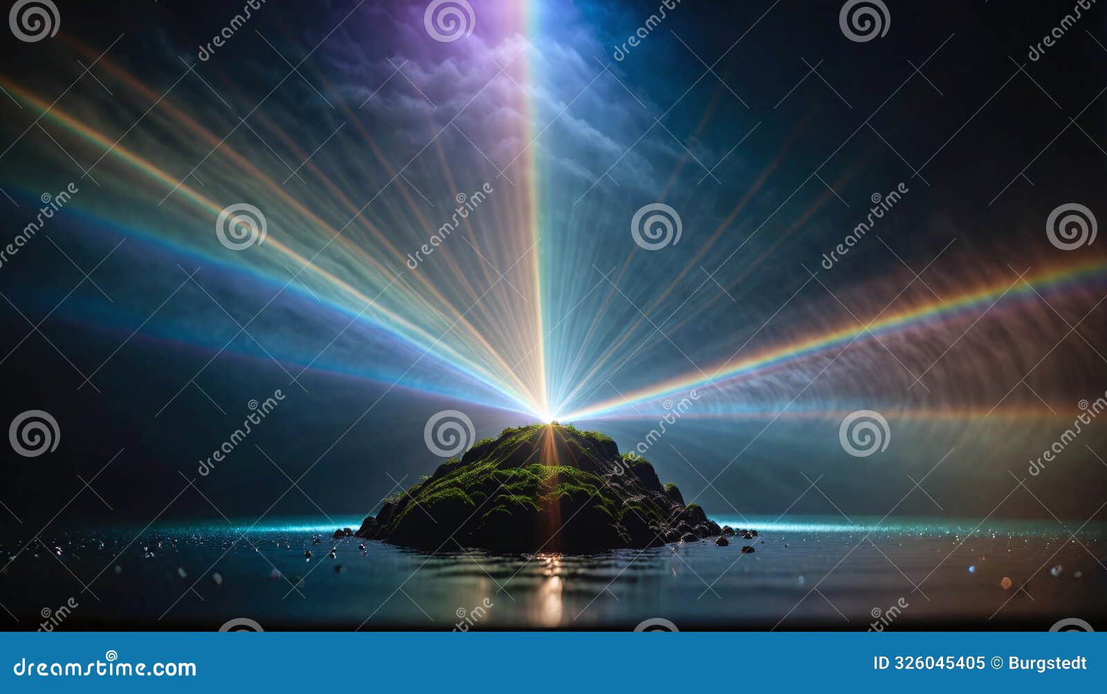 Conceptual Representation of Natural Visible Light Refracted and ...
