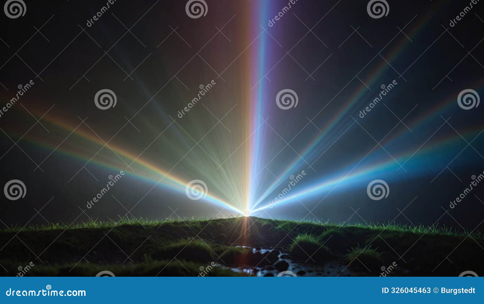 Conceptual Representation of Natural Visible Light Refracted and ...