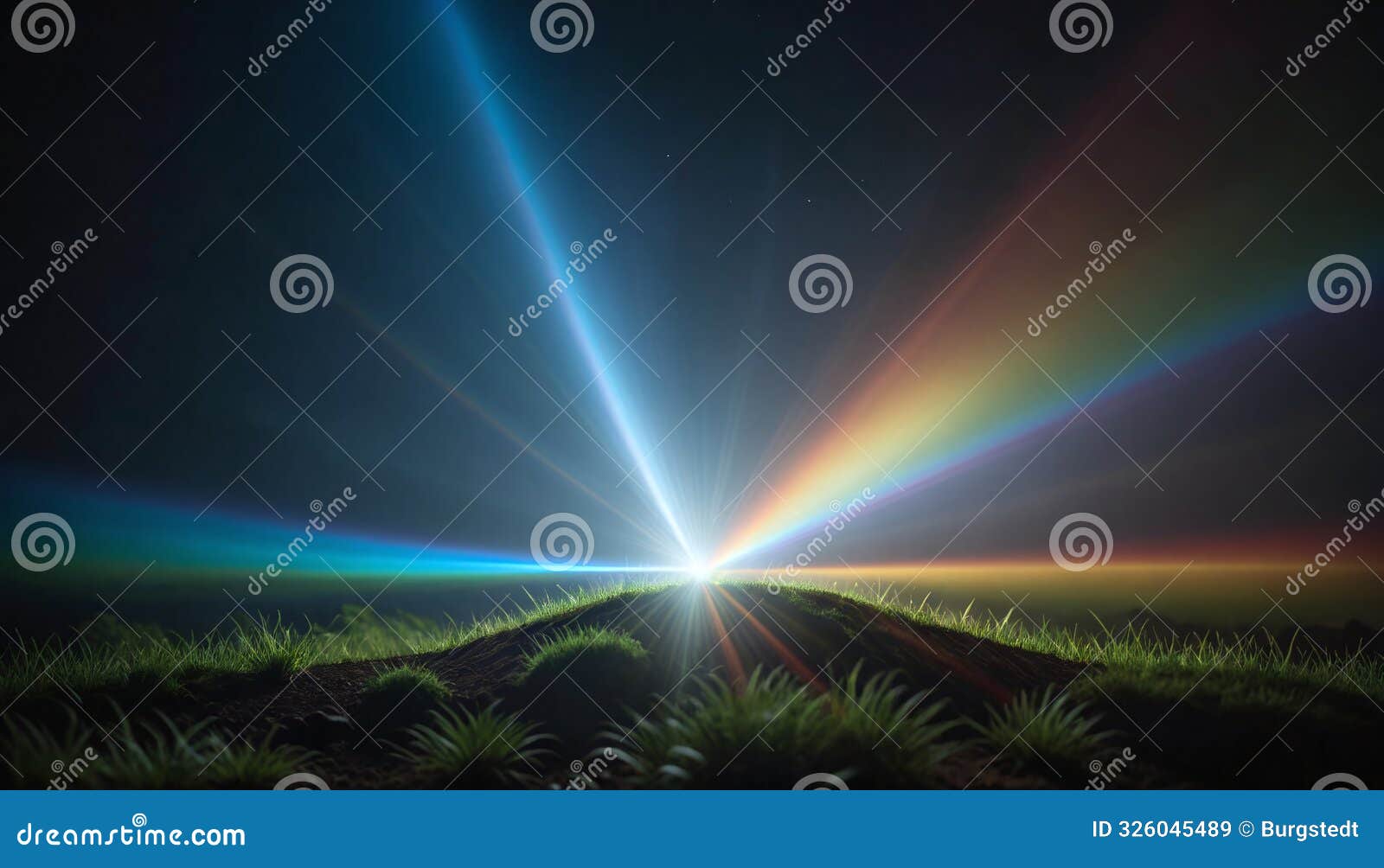 Conceptual Representation of Natural Visible Light Refracted and ...