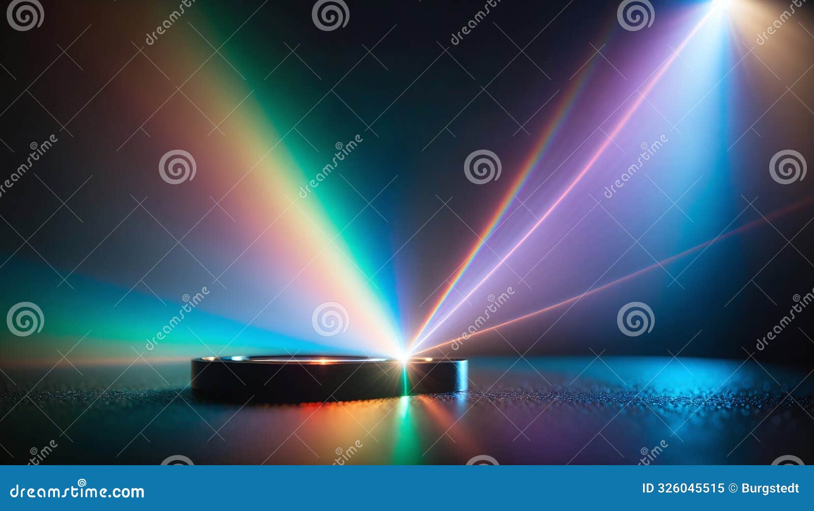 Conceptual Representation of Natural Visible Light Refracted and ...