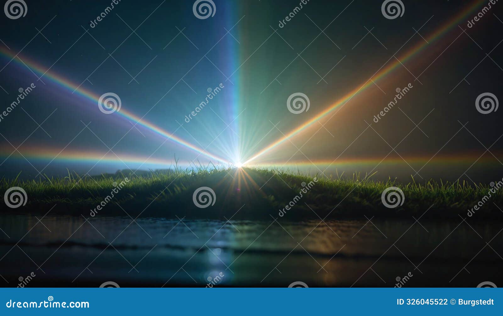 Conceptual Representation of Natural Visible Light Refracted and ...