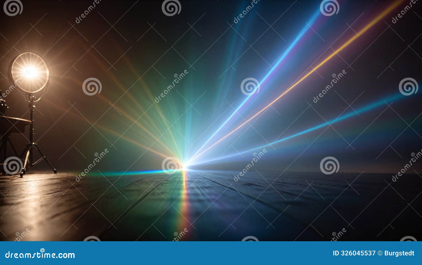 Conceptual Representation of Natural Visible Light Refracted and ...