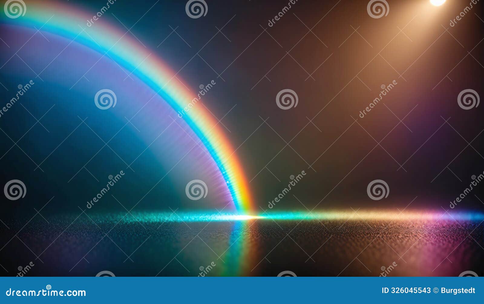 Conceptual Representation of Natural Visible Light Refracted and ...