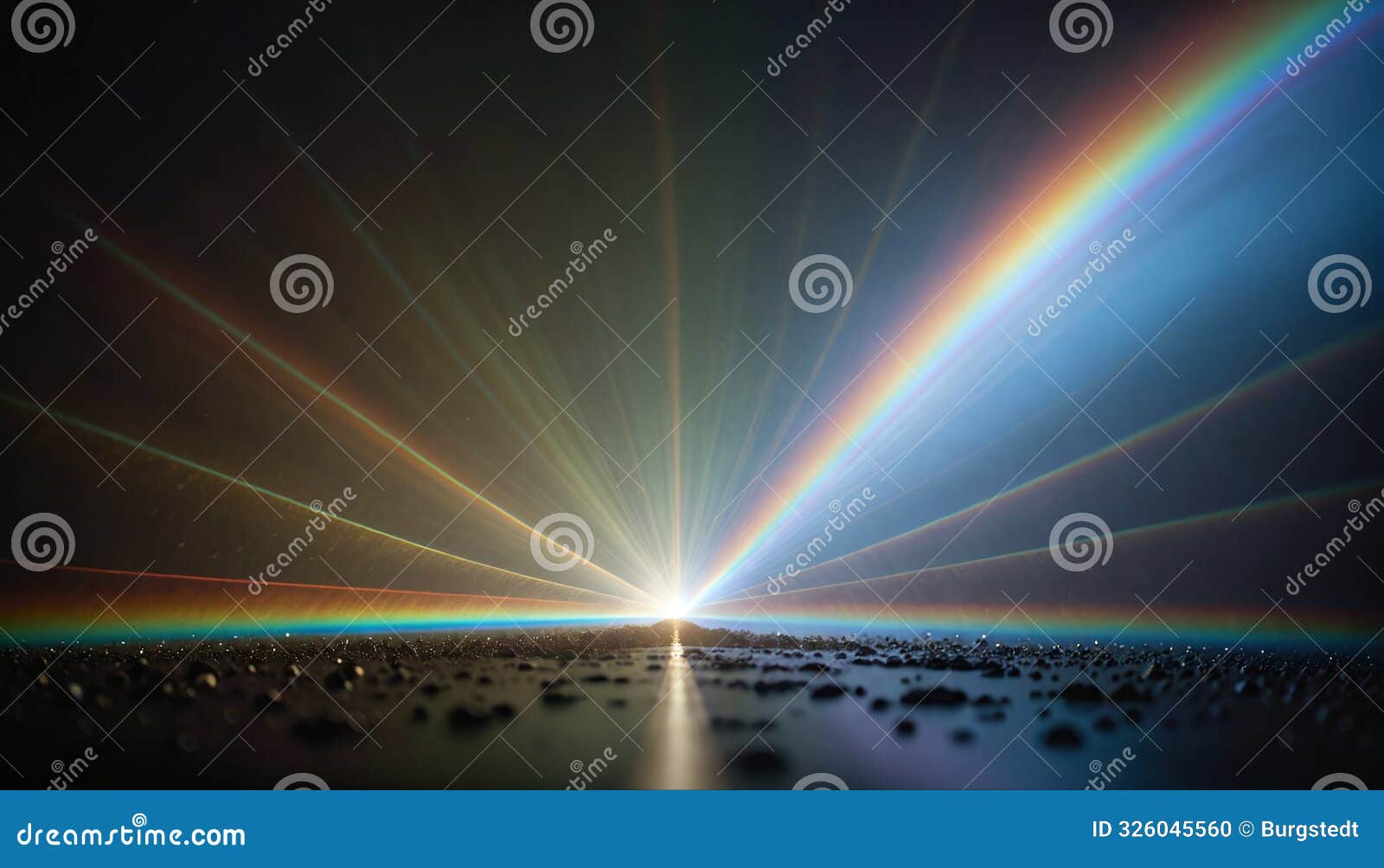 Conceptual Representation of Natural Visible Light Refracted and ...
