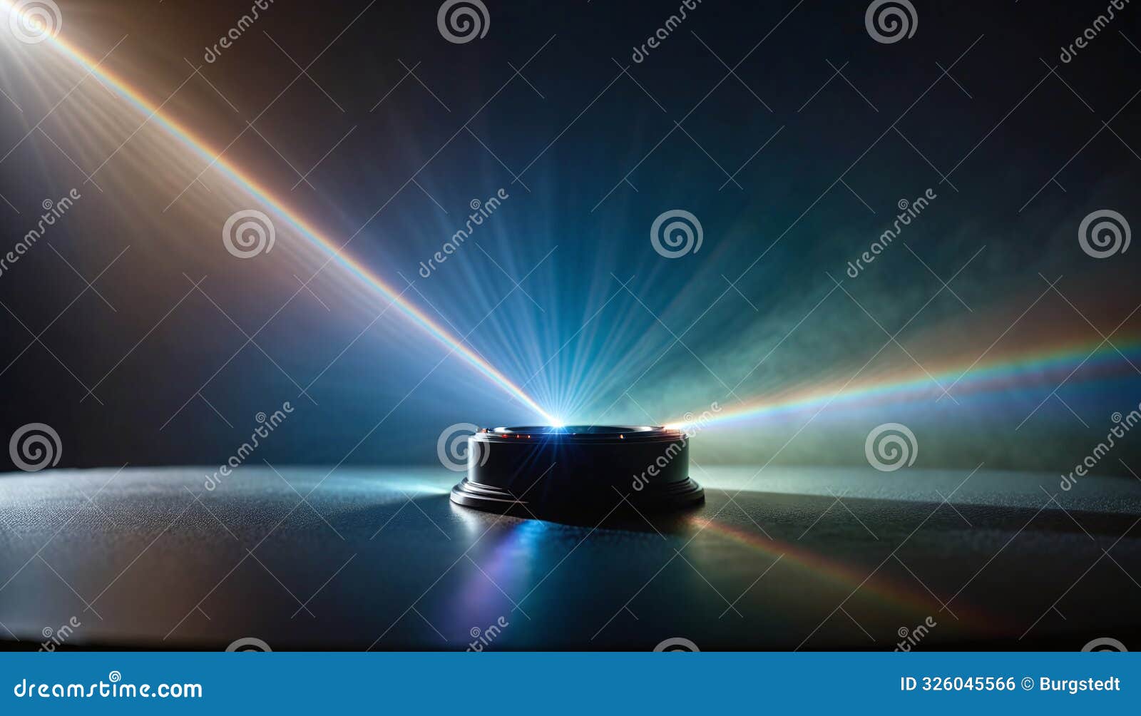 Conceptual Representation of Natural Visible Light Refracted and ...