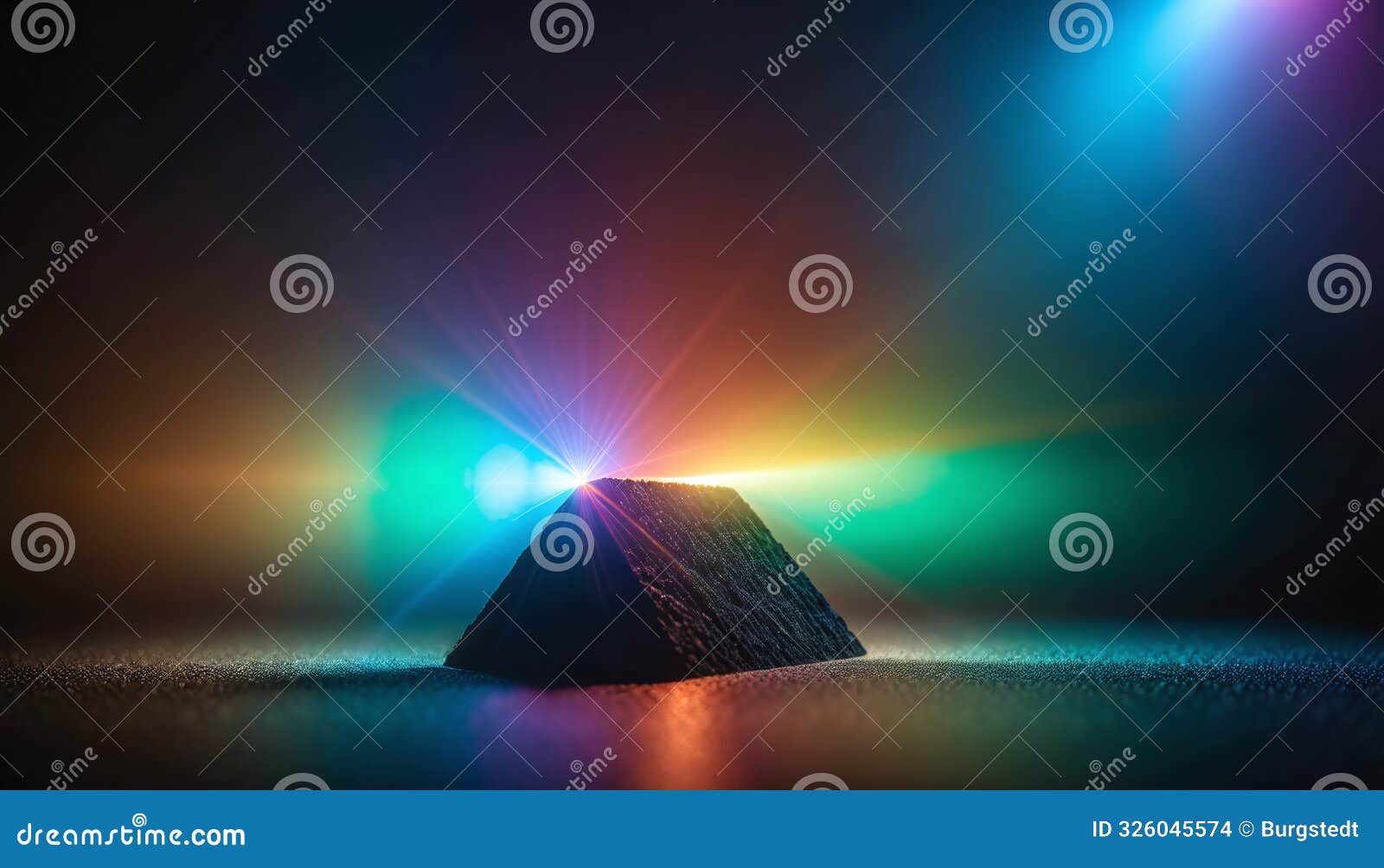 Conceptual Representation of Natural Visible Light Refracted and ...