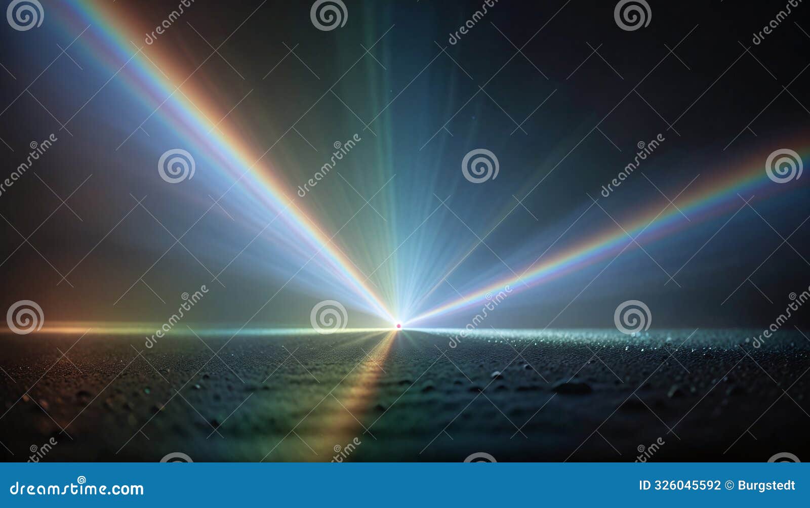 Conceptual Representation of Natural Visible Light Refracted and ...