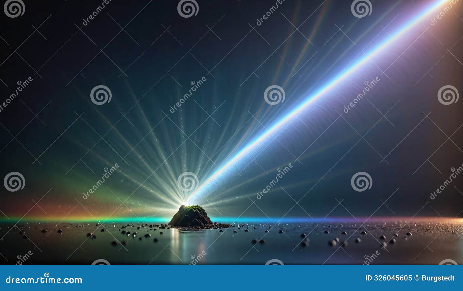 Conceptual Representation of Natural Visible Light Refracted and ...