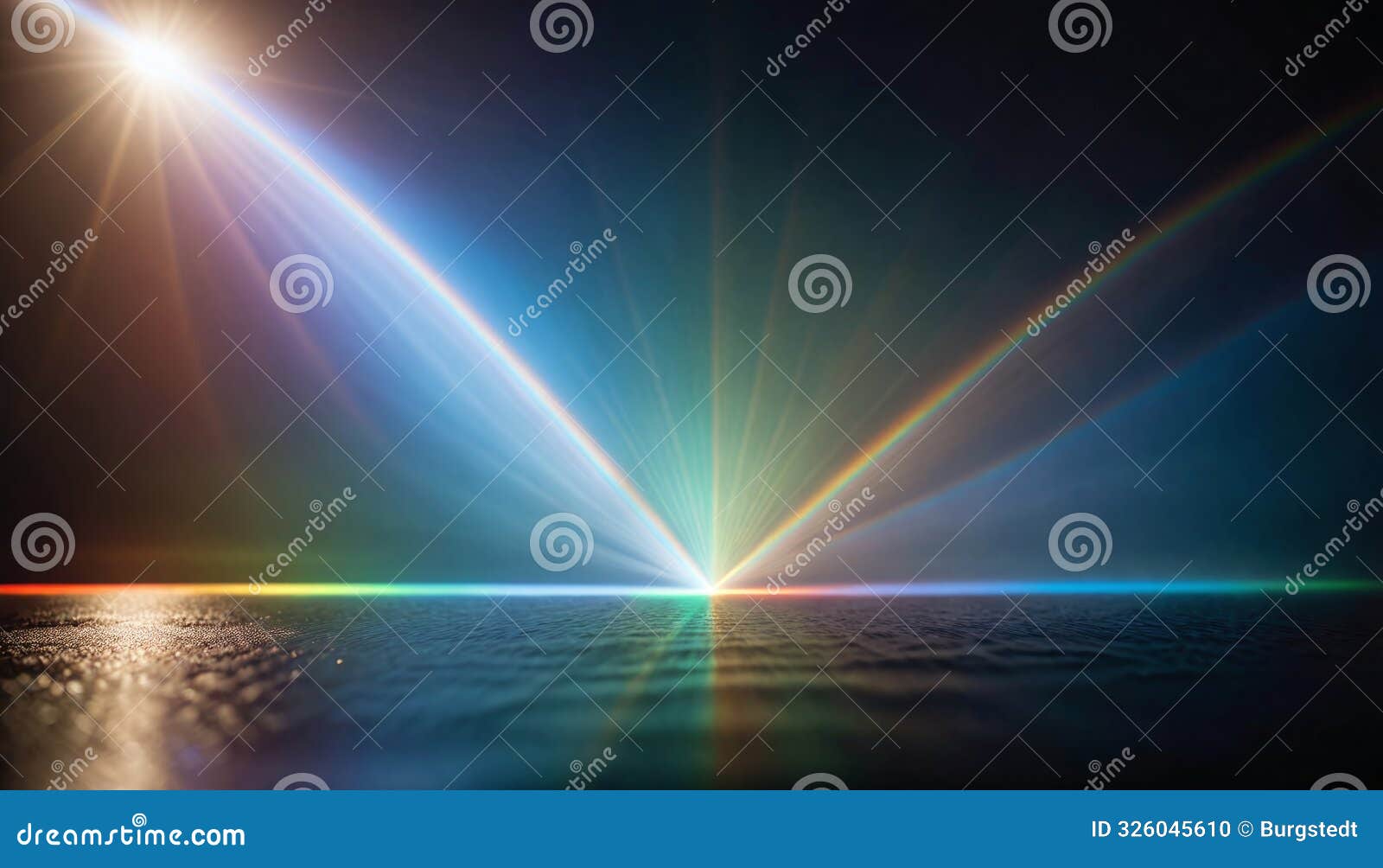 Conceptual Representation of Natural Visible Light Refracted and ...