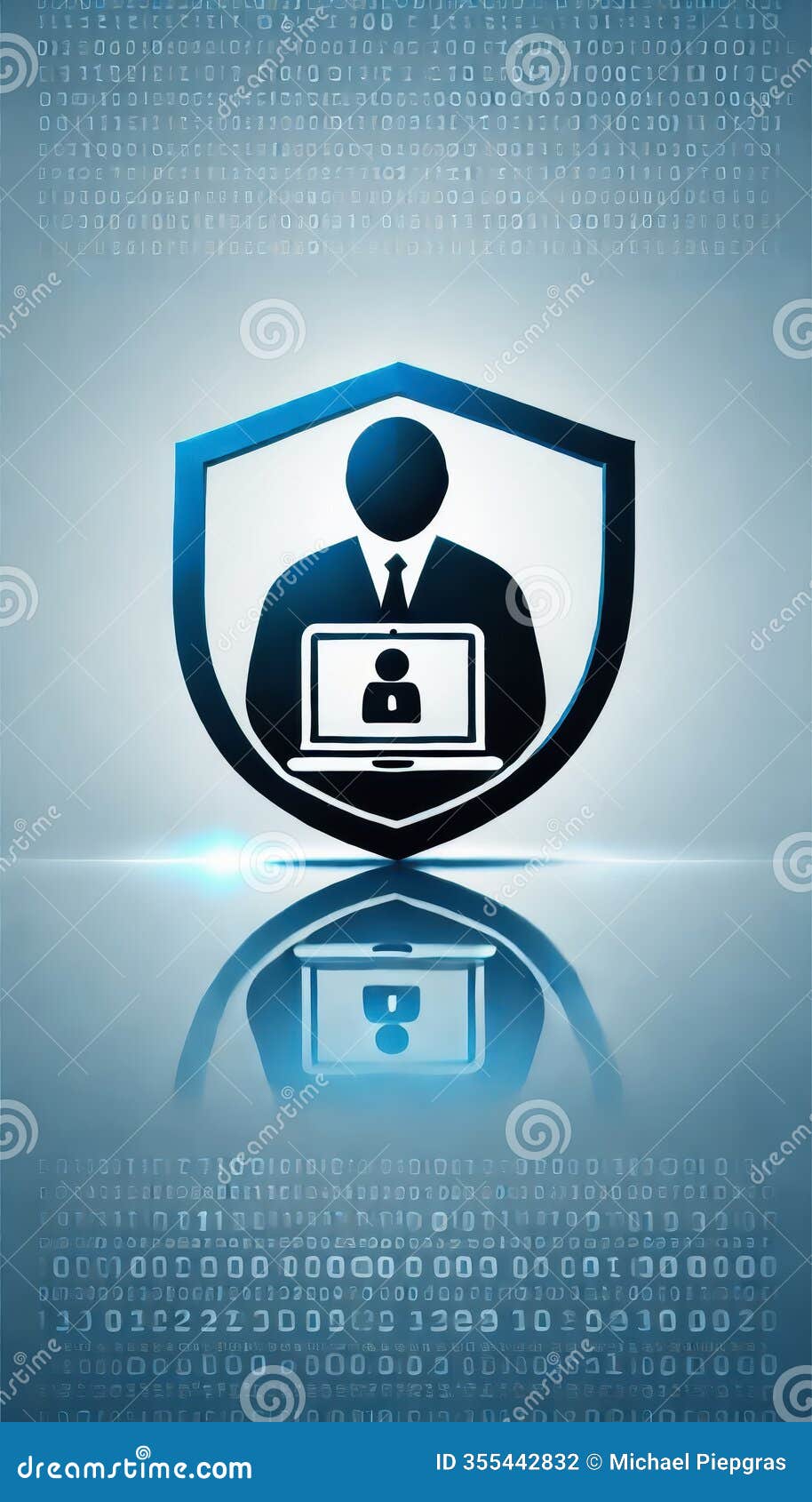 A Conceptual Silhouette Representing Computer Security Stock ...