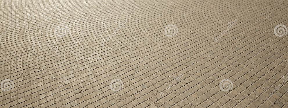 Conceptual Solid Beige Background of Cobblestone Texture Floor As a ...
