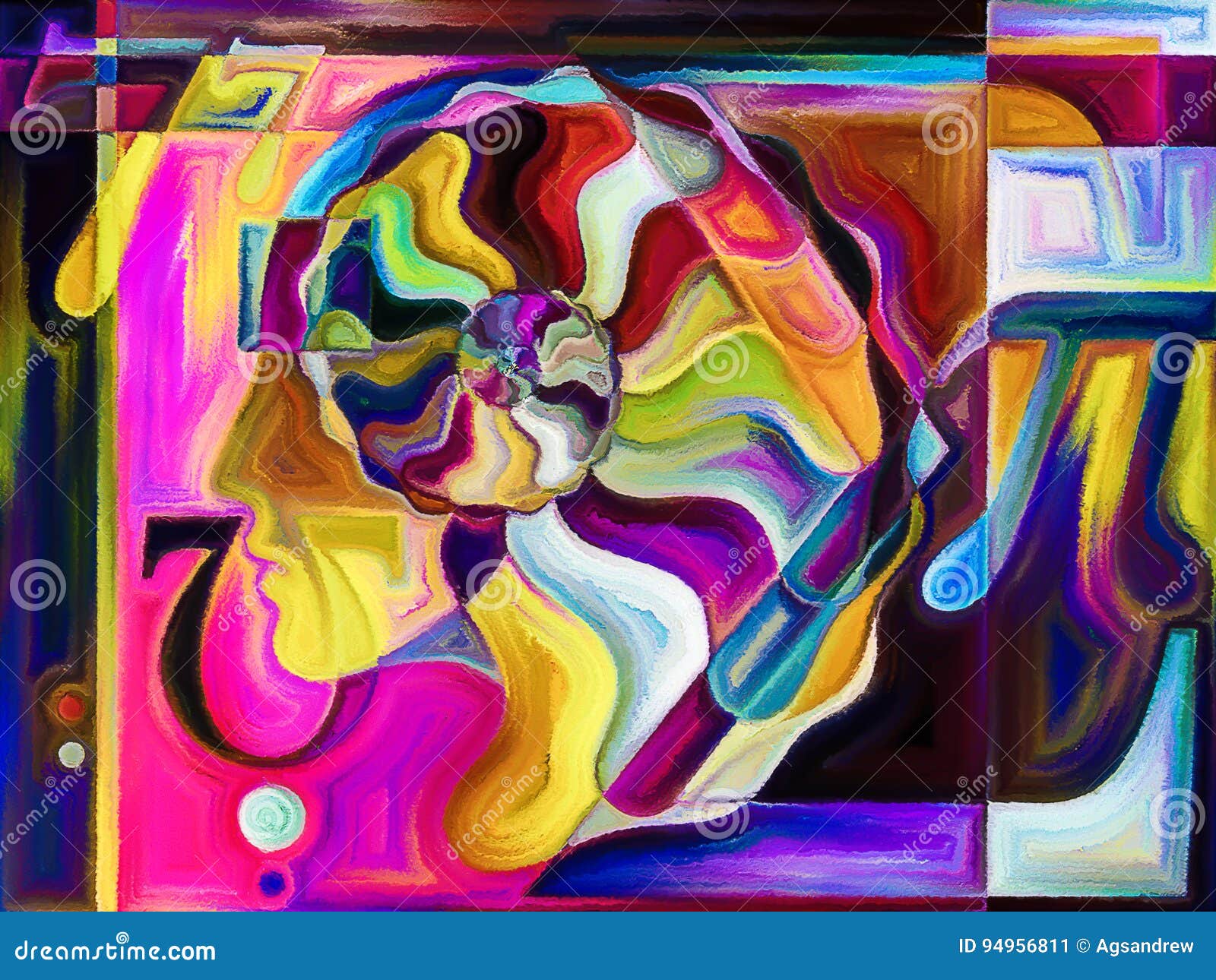 Conceptual Space Division stock illustration. Illustration of dream ...