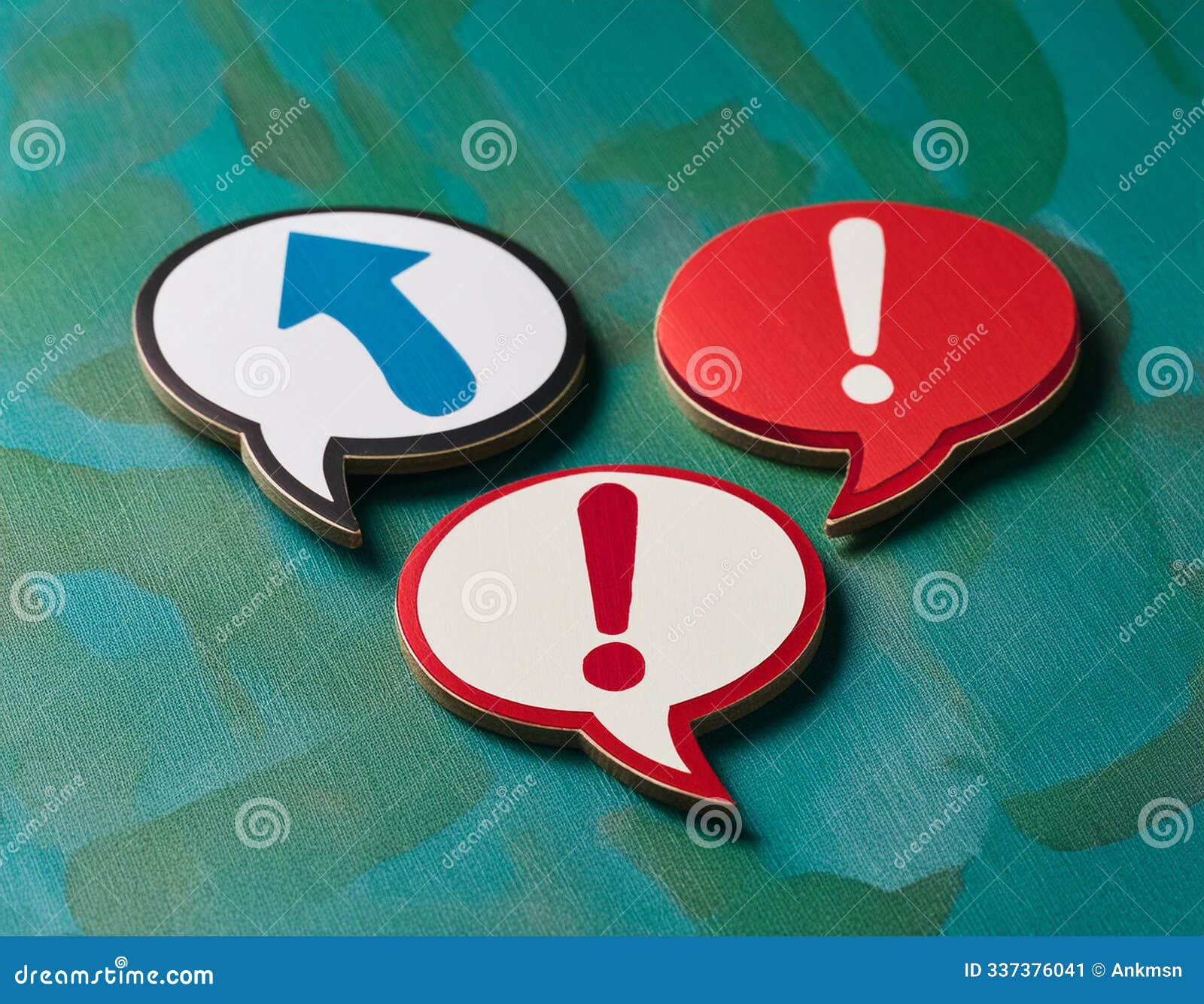 Conceptual Symbols Representing an Argument and Disagreement, Featuring ...