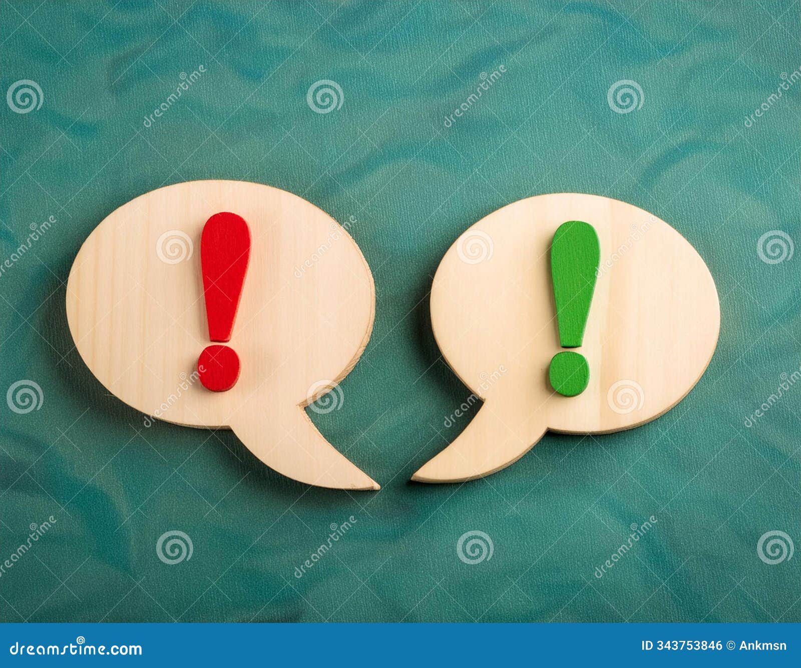 Conceptual Symbols Representing an Argument and Disagreement, Featuring ...