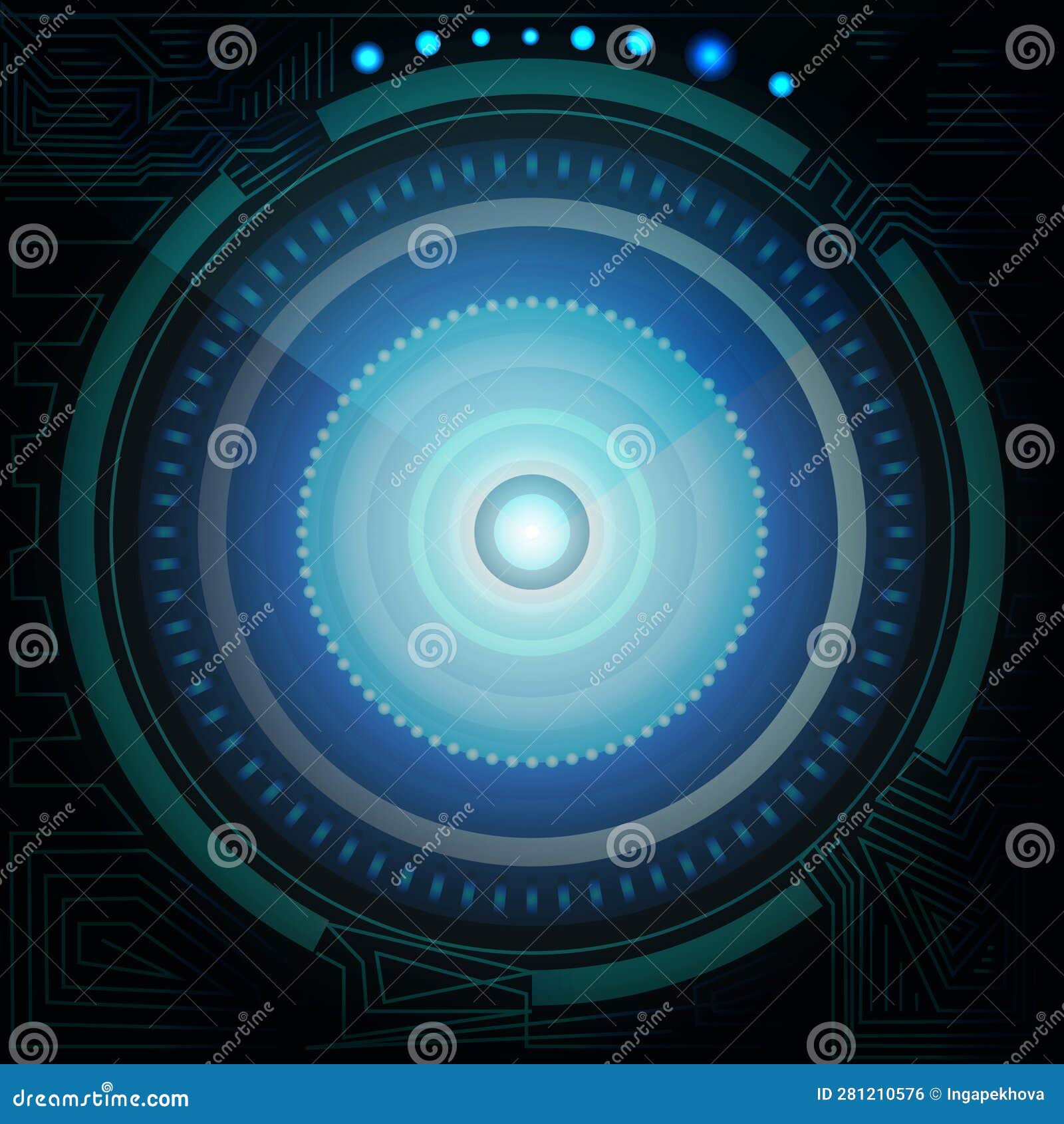 Conceptual Technological Illustration of Artificial Intelligence. Stock ...