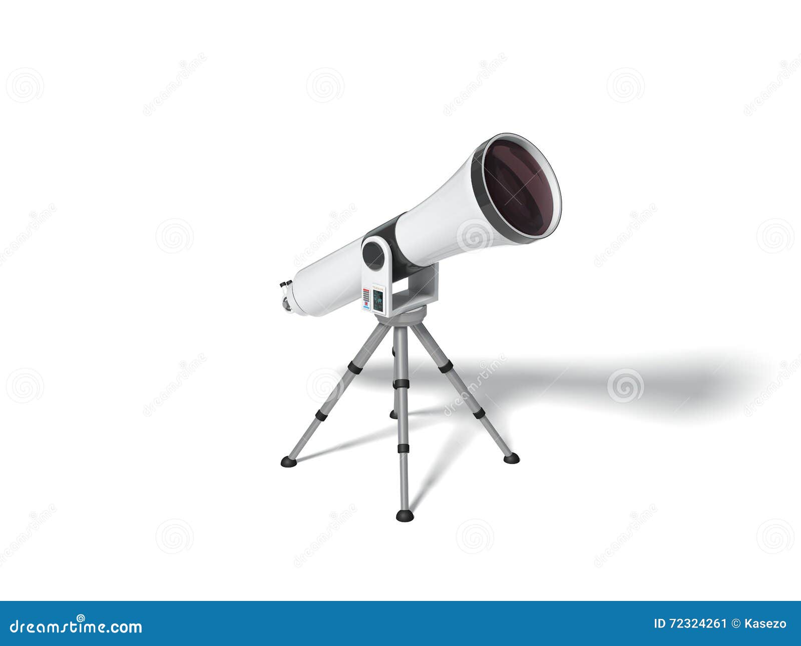 Conceptual Telescope Design in 3d. Stock Illustration - Illustration of ...