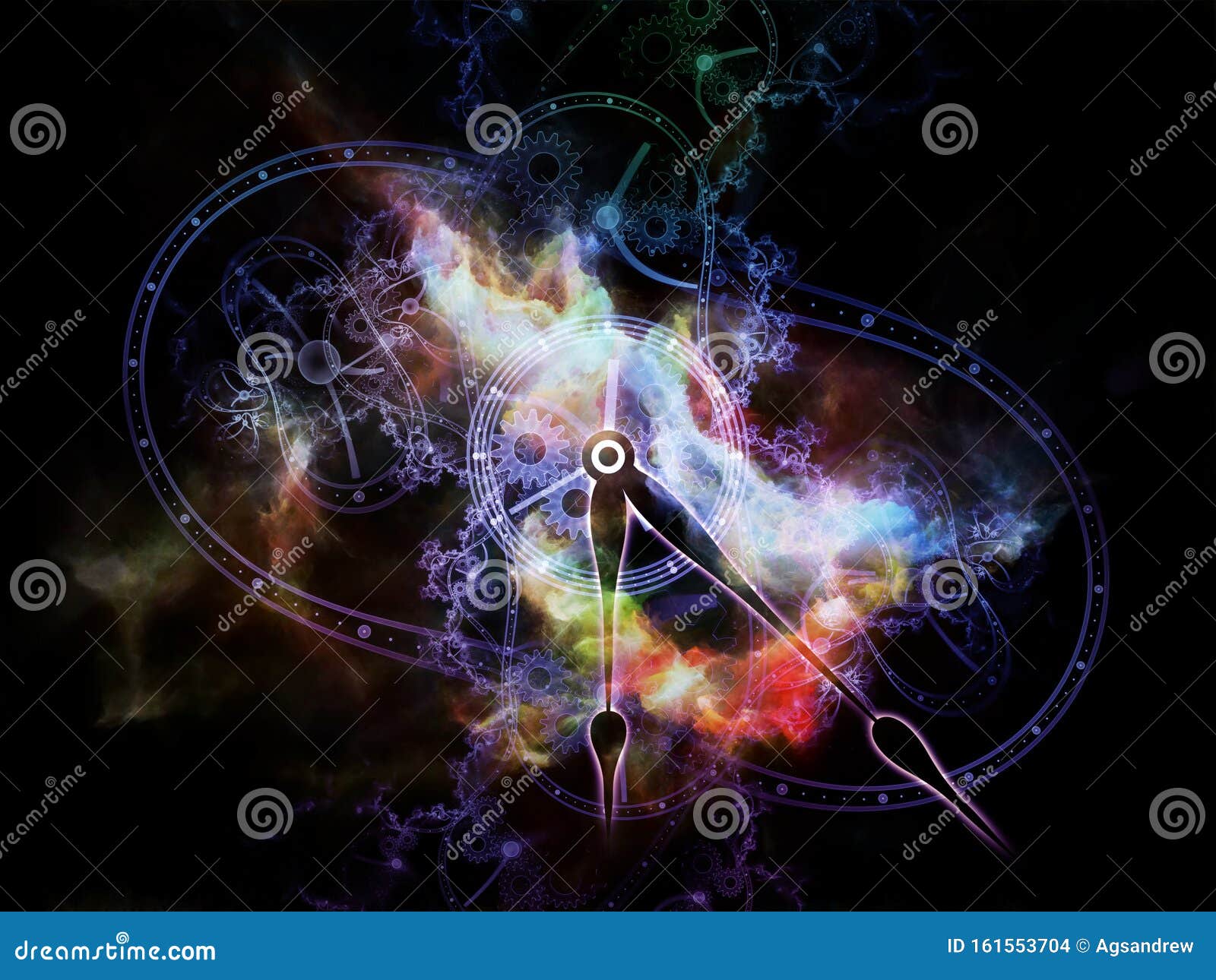 Conceptual Temporal Realm stock illustration. Illustration of cosmology ...