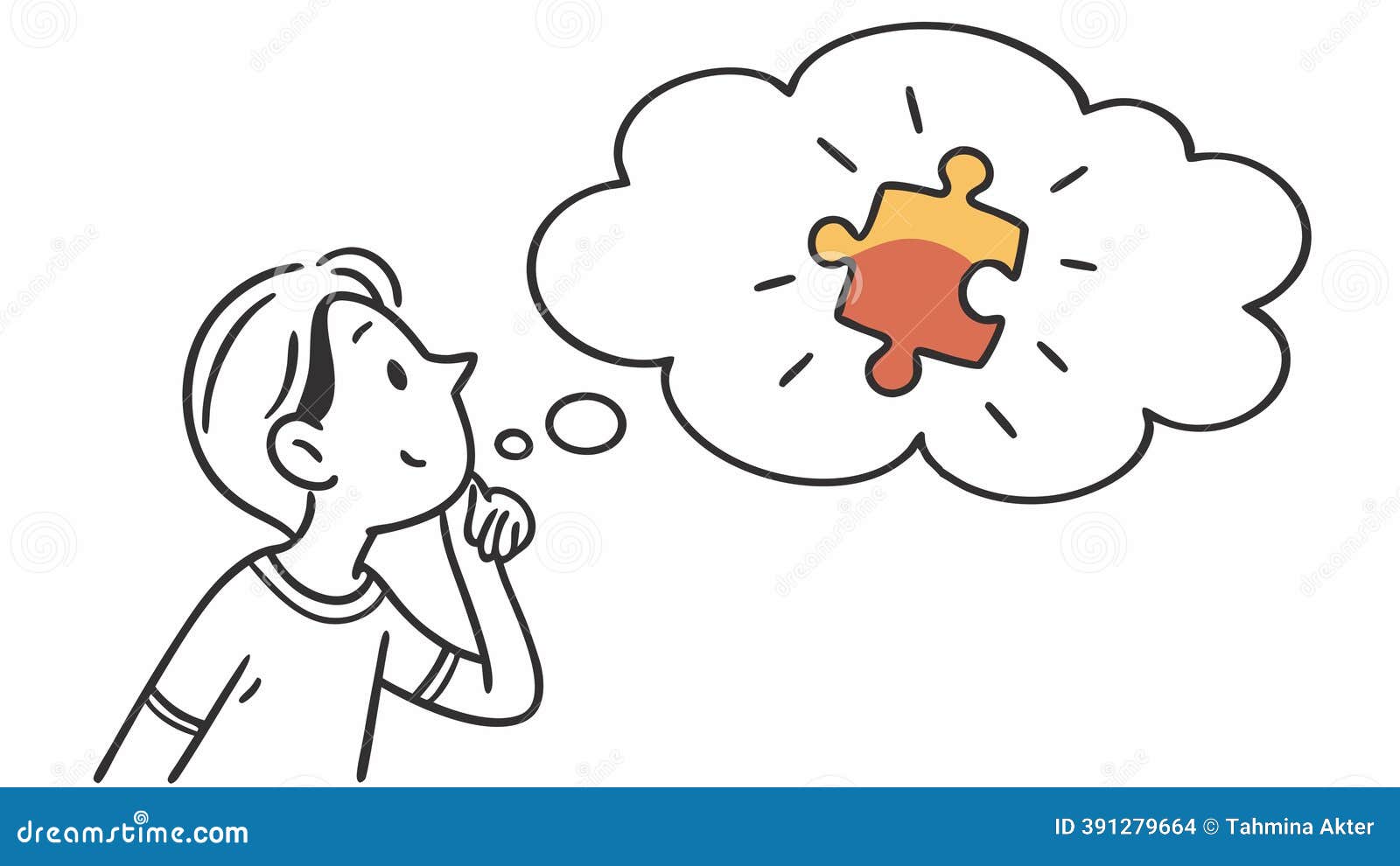 Cognitive Process Linear Icons Set. Perception, Attention, Memory ...