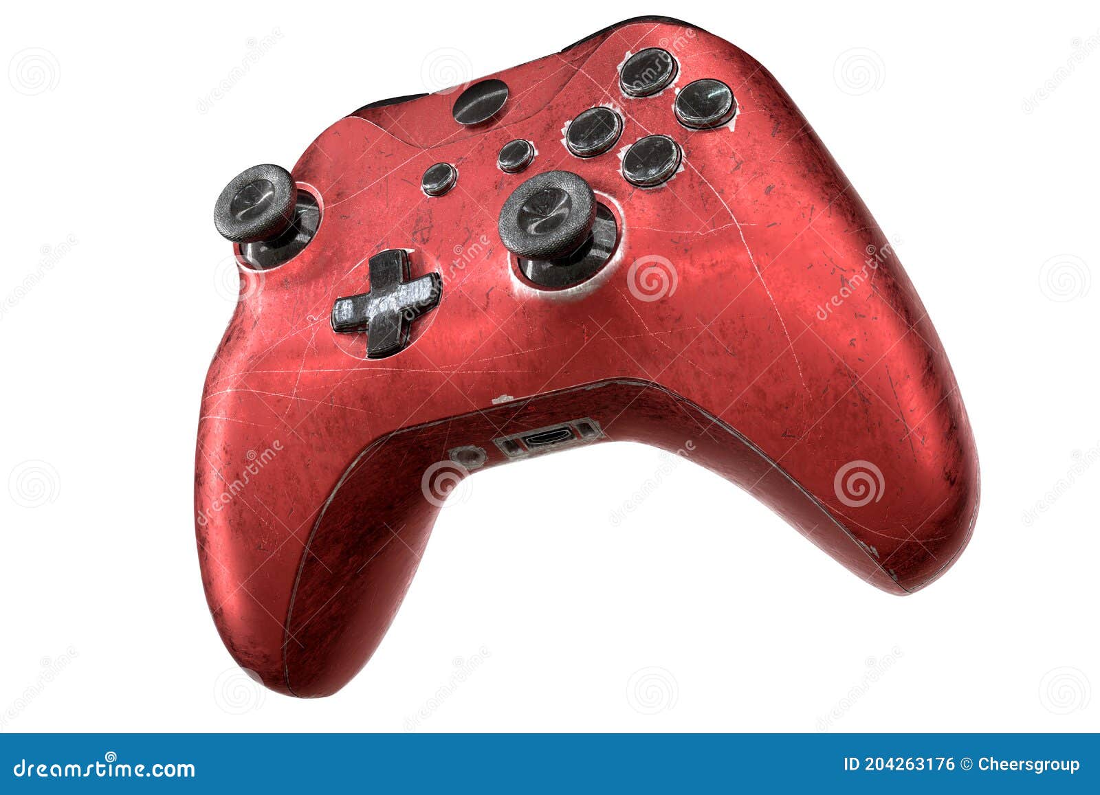 Conceptual Used Video Game Controller or Joystick with Scratches ...